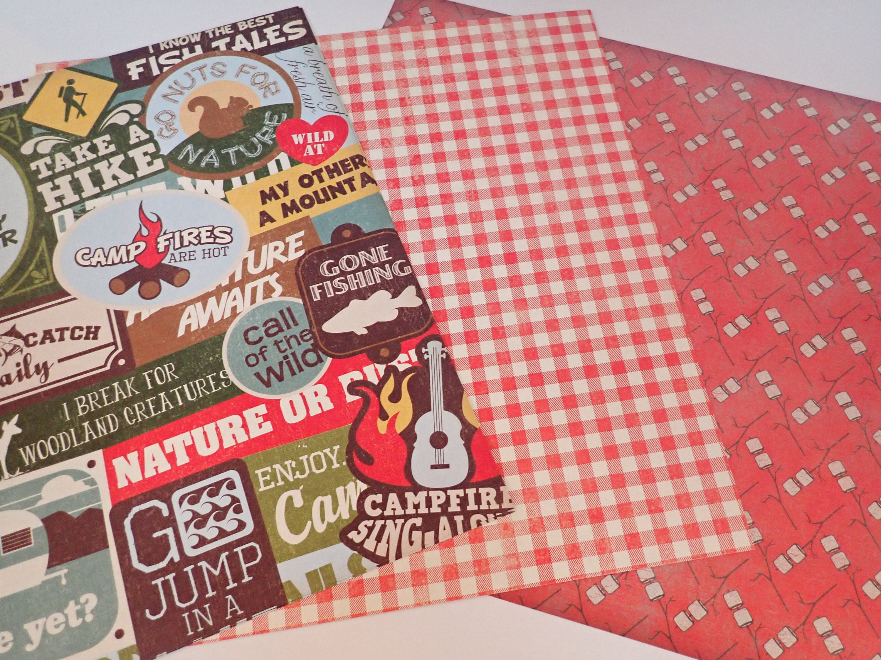 The Great Outdoors 12x12 Scrapbook Paper Pack 24 Sheets 12 Patterns ...