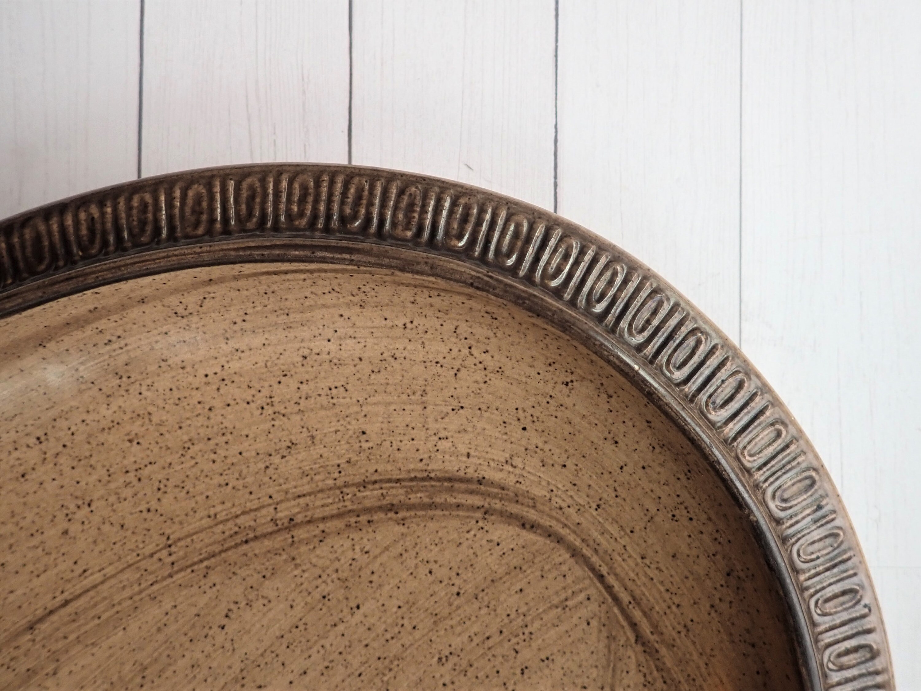 Vintage Red Wing HEARTHSTONE Beige 13 Oval Platter Brown Serving Plate ...