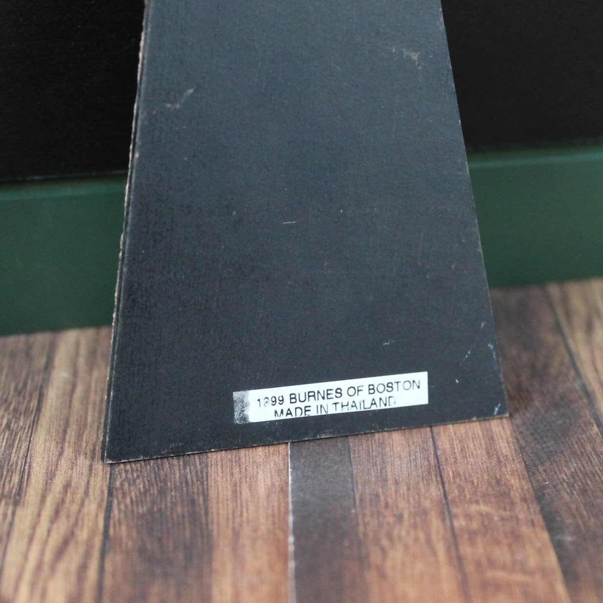 Vintage RARE WOODS 4x12 Panoramic Picture Photo Frame Green Wood Frame ...