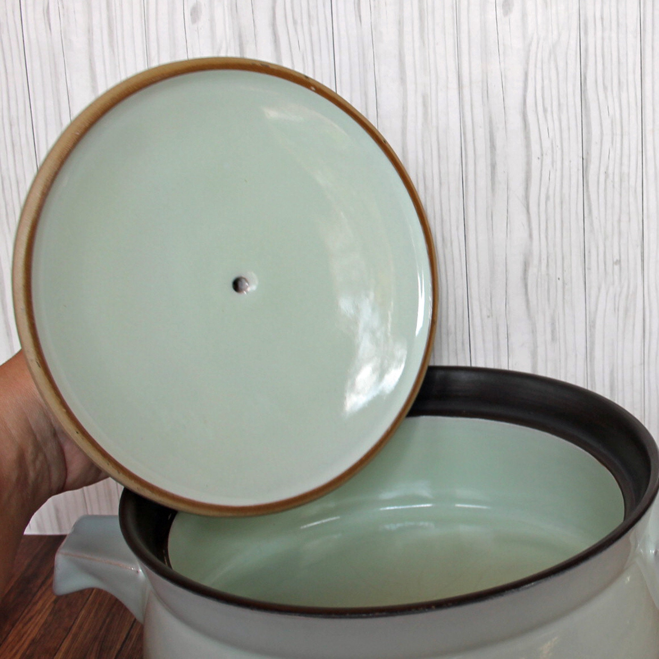 Vinage Denby SUMMIT Celadon Ceramic 1.75 Quart Casserole Baking Dish ...