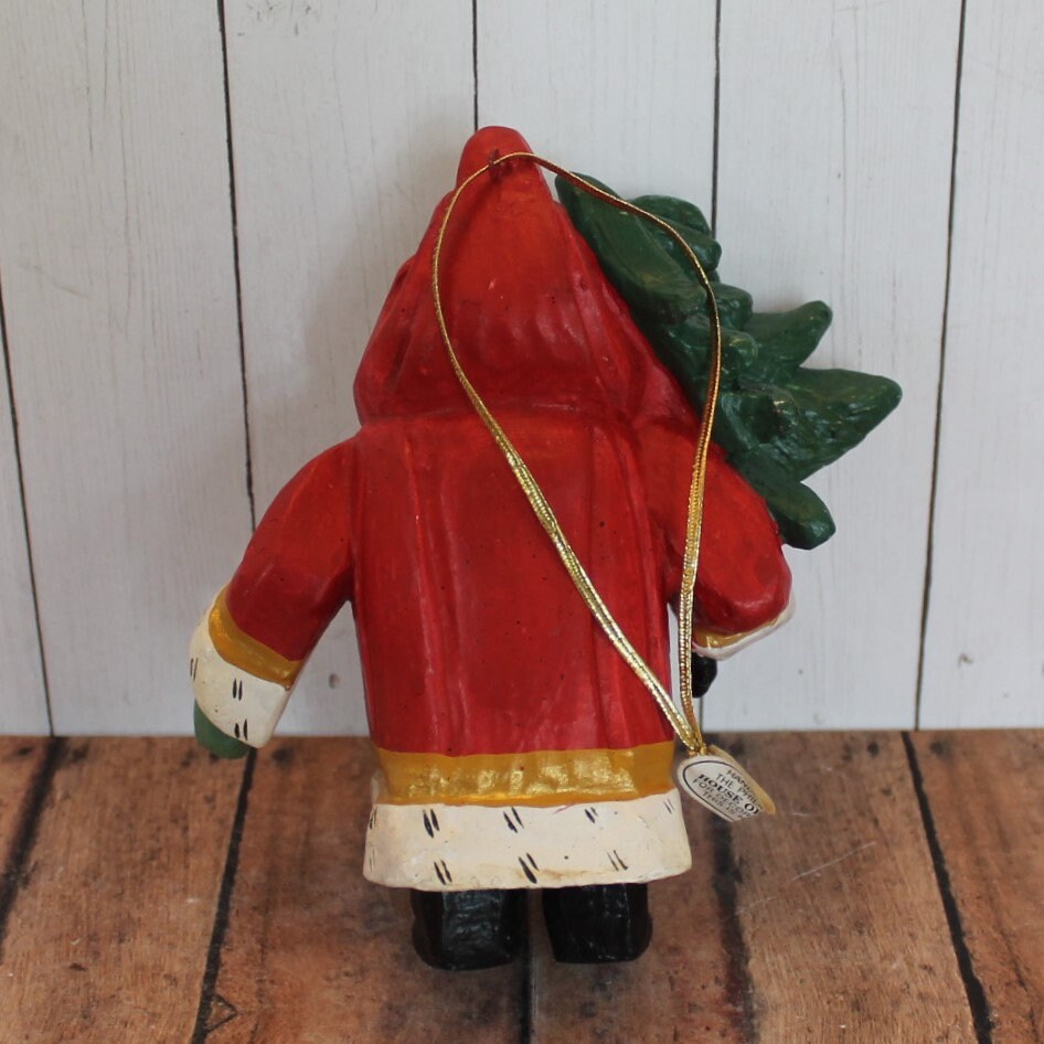 Vintage HOUSE OF HATTEN 1994 Santa Claus Figurine Ornament Christmas ...