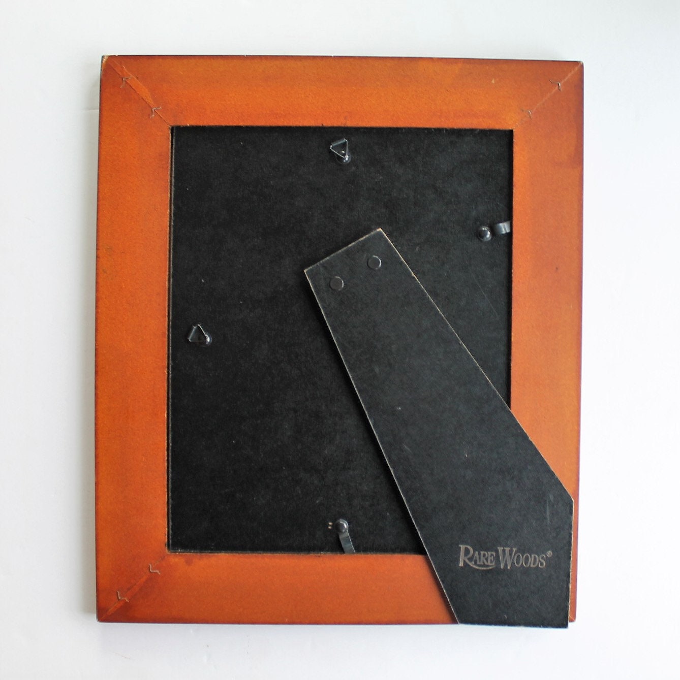 Vintage RARE WOODS 8X10 Picture Photo Frame Brown Woven Wood Design ...