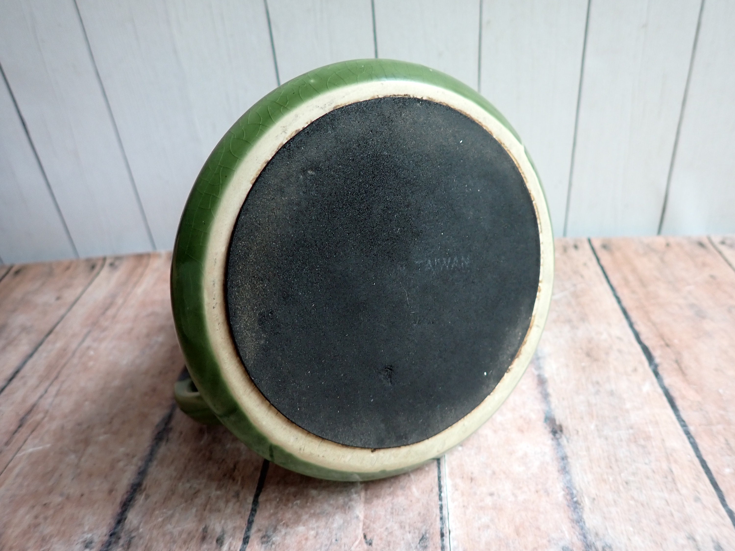 Vintage Wide Base No Spill Ceramic Stoneware Travel Mugs Spill Proof ...