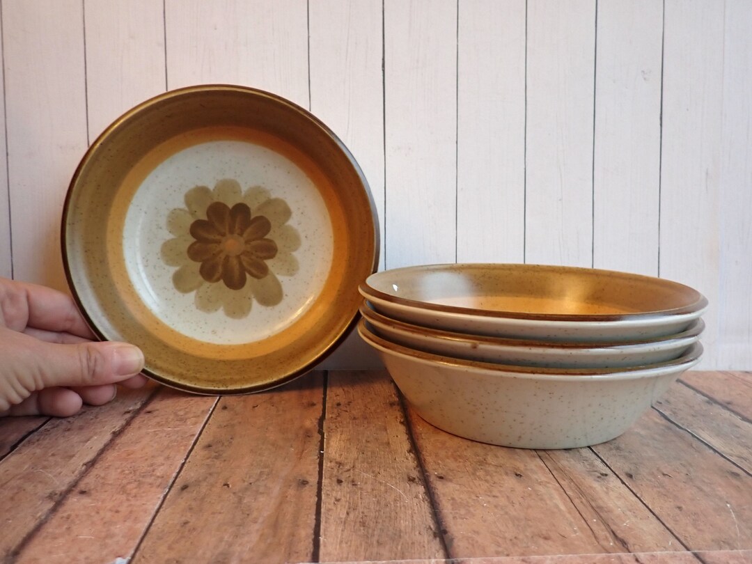 Vintage Premiere Dura Stone SPICE Cereal Bowl Set of 4 Stoneware Bowls ...