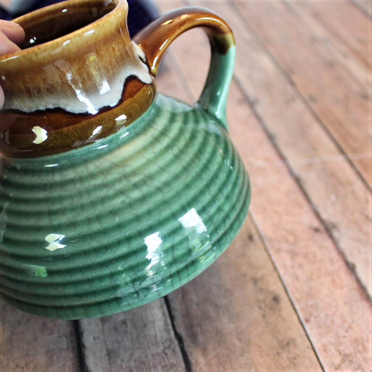 Vintage Wide Base No Spill Ceramic Stoneware Travel Mugs Set of 2 Spill ...