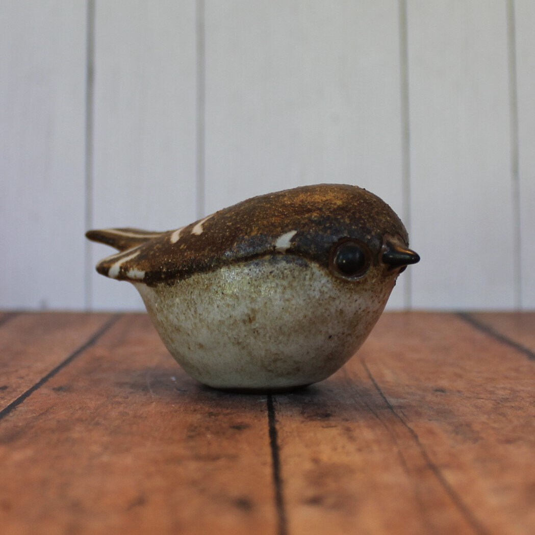 RESERVED Vintage Andersen Design Studio Natural Brown Kinglet Bird ...