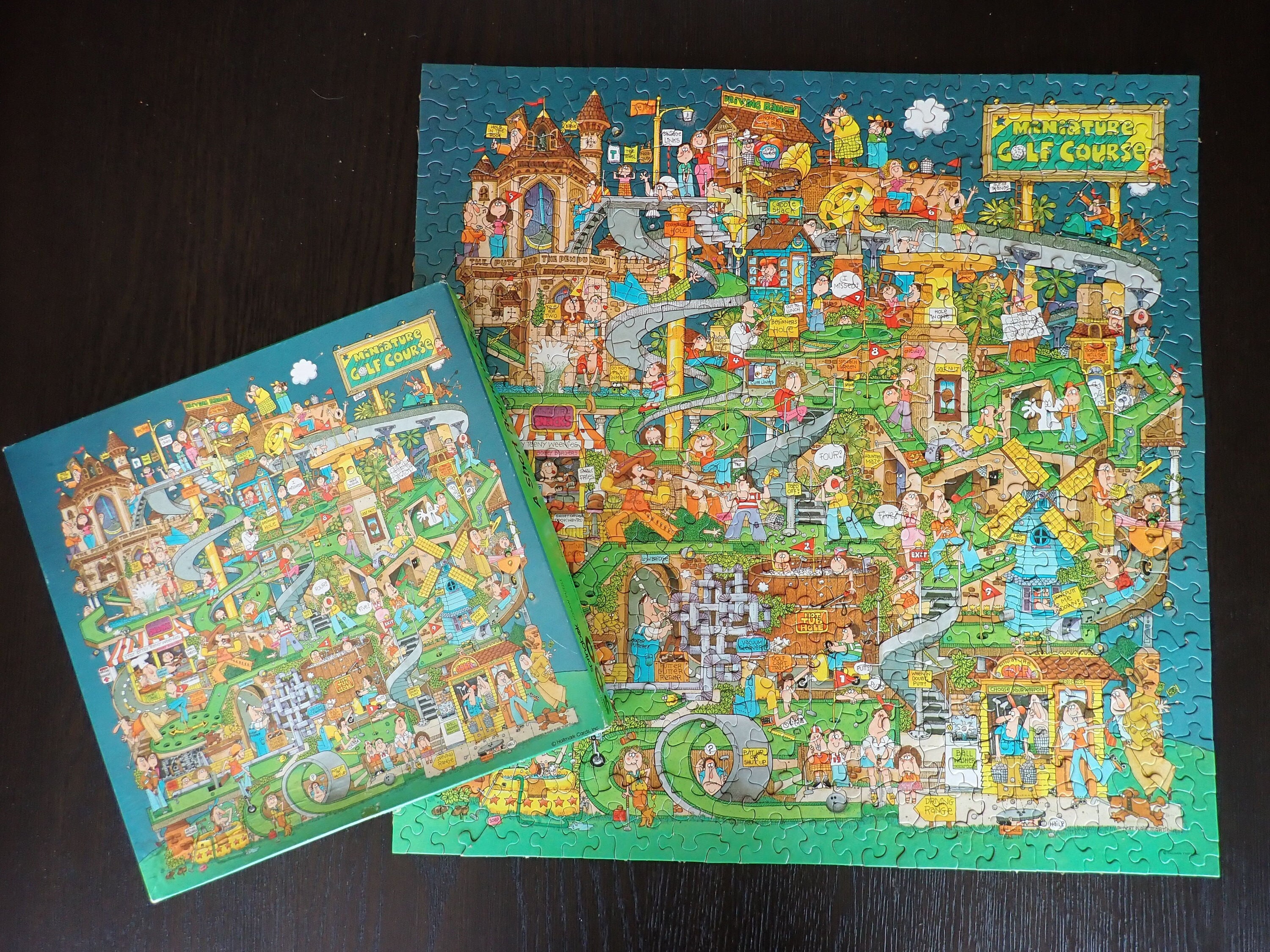 Vintage Springbok Hallmark A Short Round of Golf 500 Piece Jigsaw ...