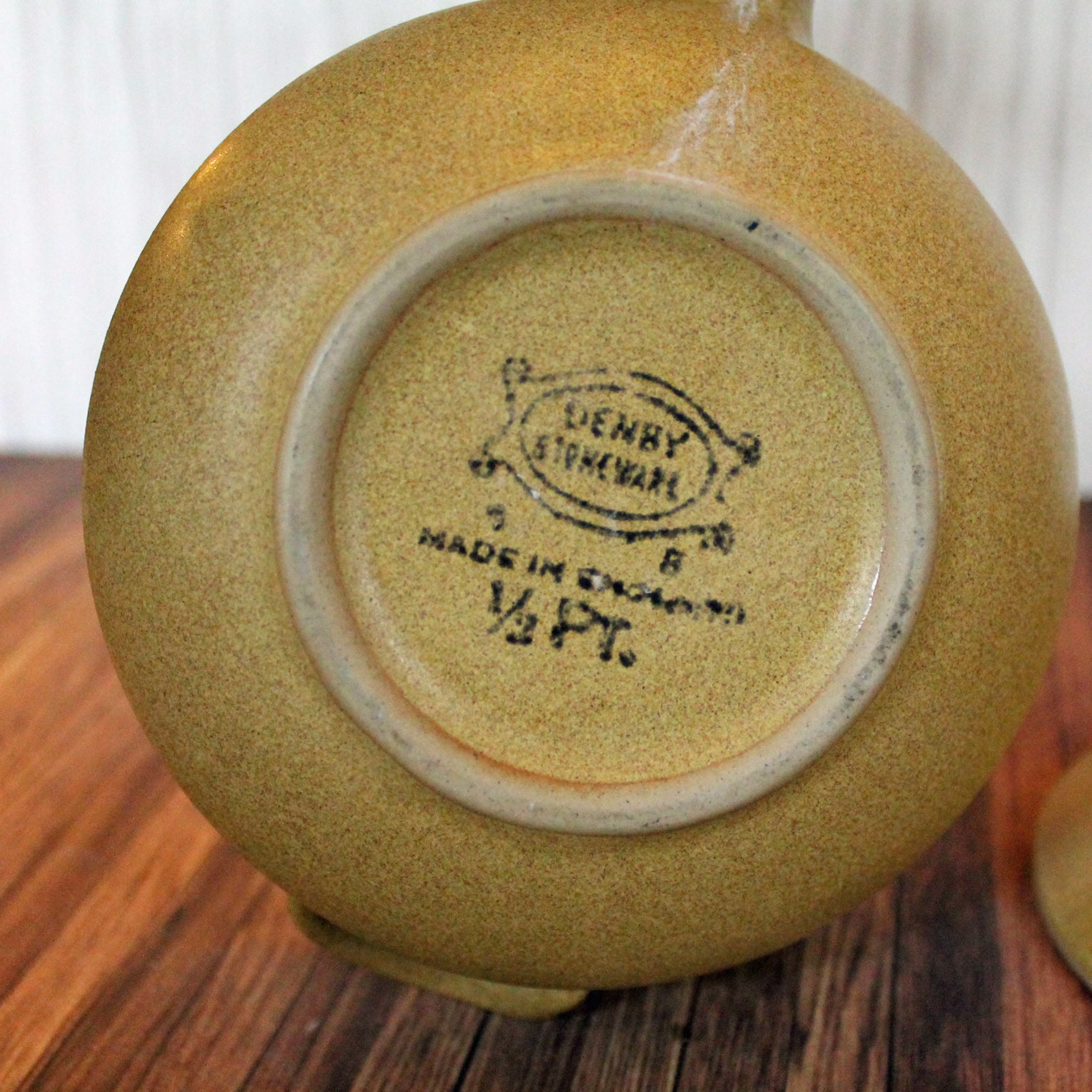 Vintage Denby Langley ODE Individual Casserole with Lid 1/2 Pint Tan ...