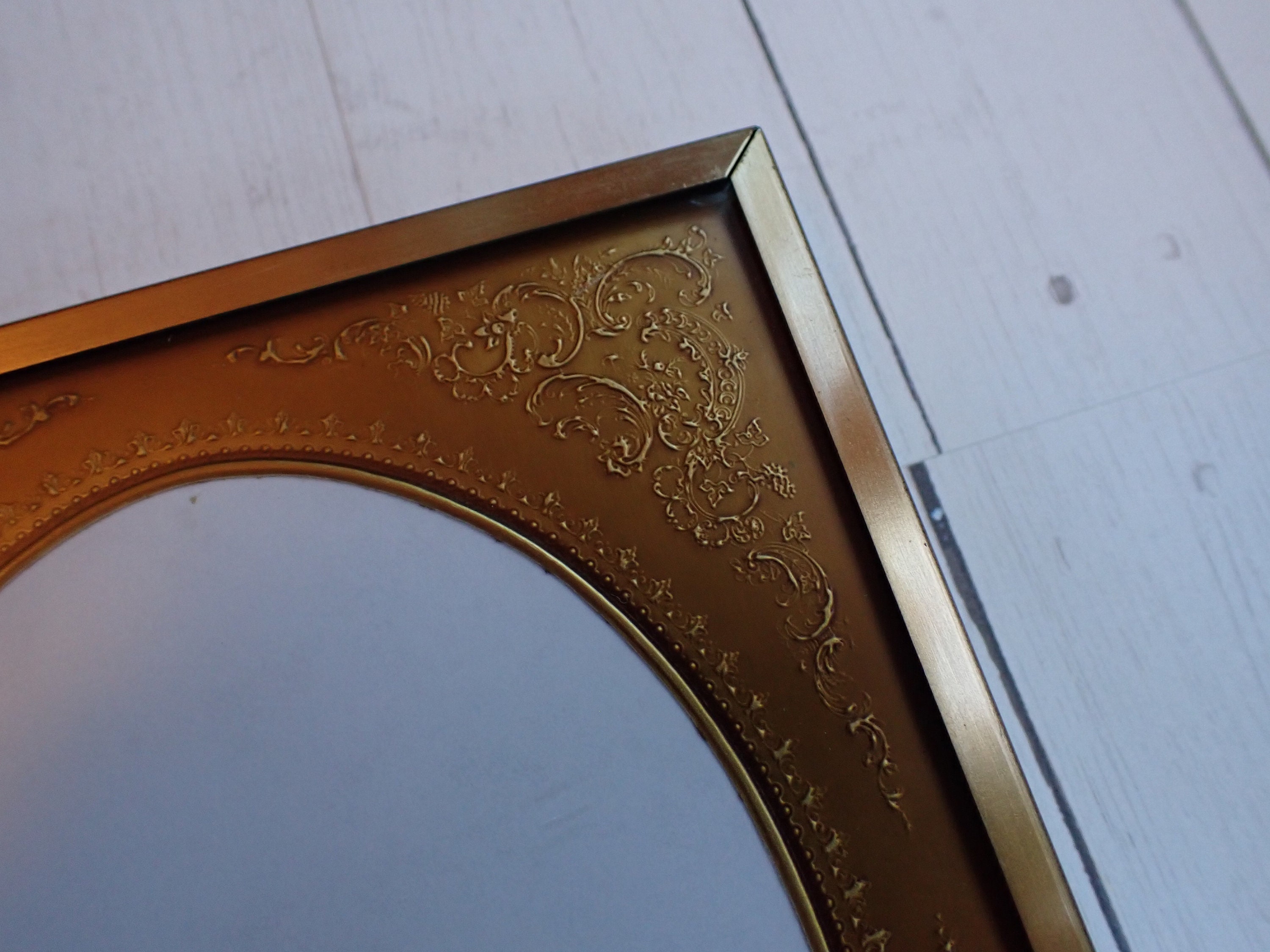 Vintage Metal Gold Brass Colored Photo Picture Frame Set of 2 Frames ...