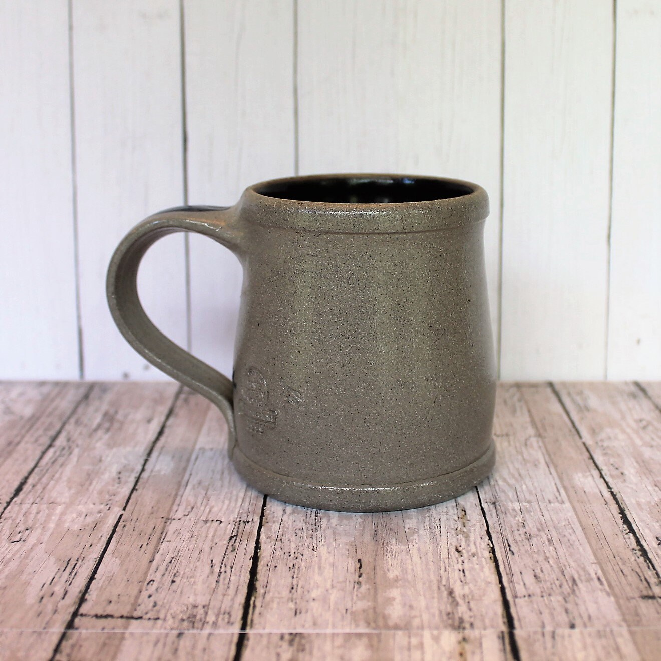 Vintage Rowe Pottery Works 1999 Salt Glazed Stoneware Mug with Heart ...