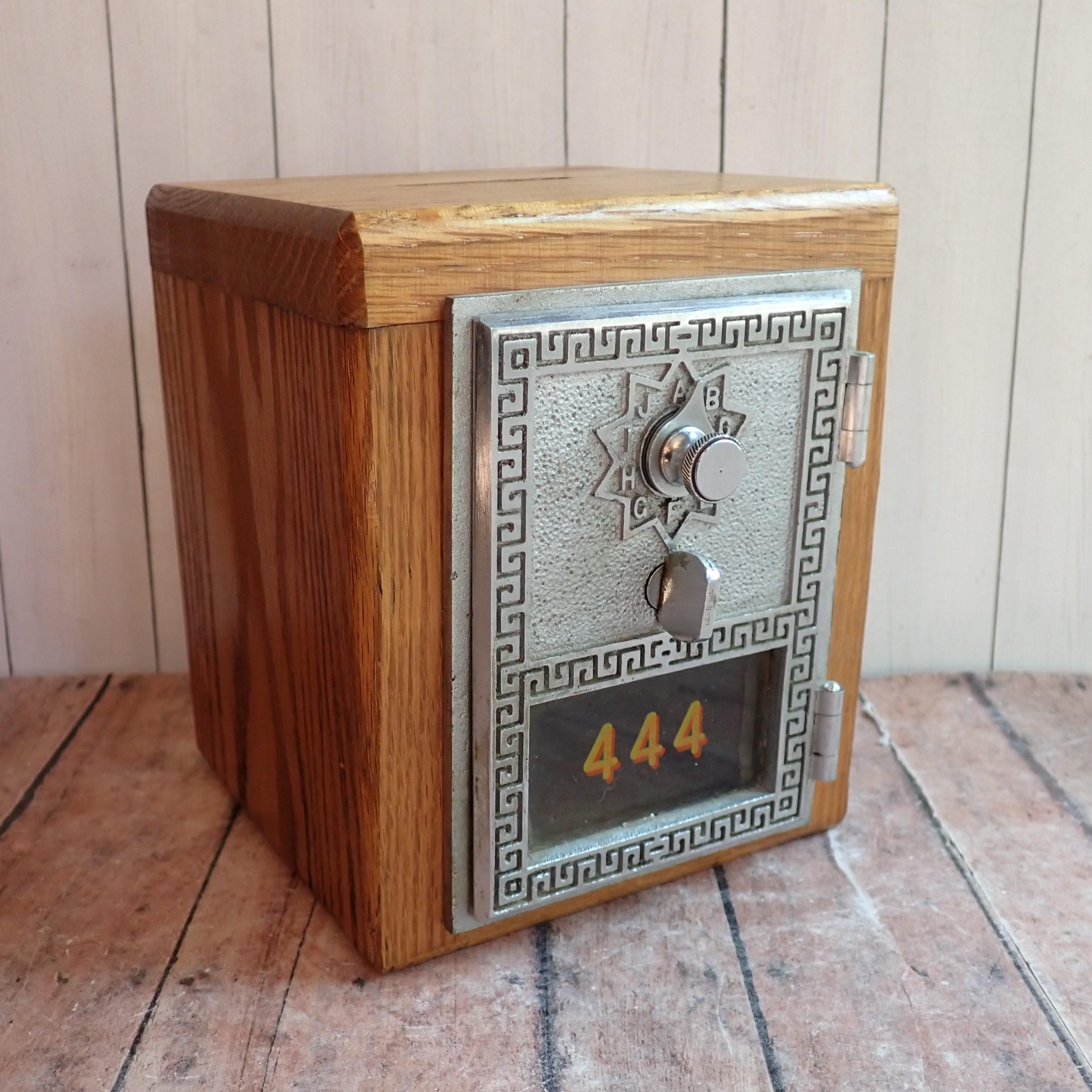 Vintage Post Office Box Bank Wood with Original PO Box Metal Door ...