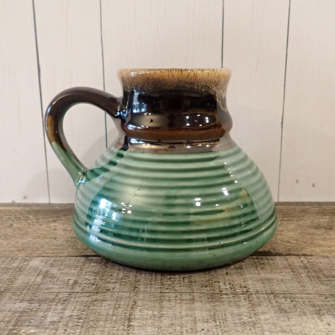 Vintage Wide Base No Spill Ceramic Stoneware Travel Mugs Spill Proof ...