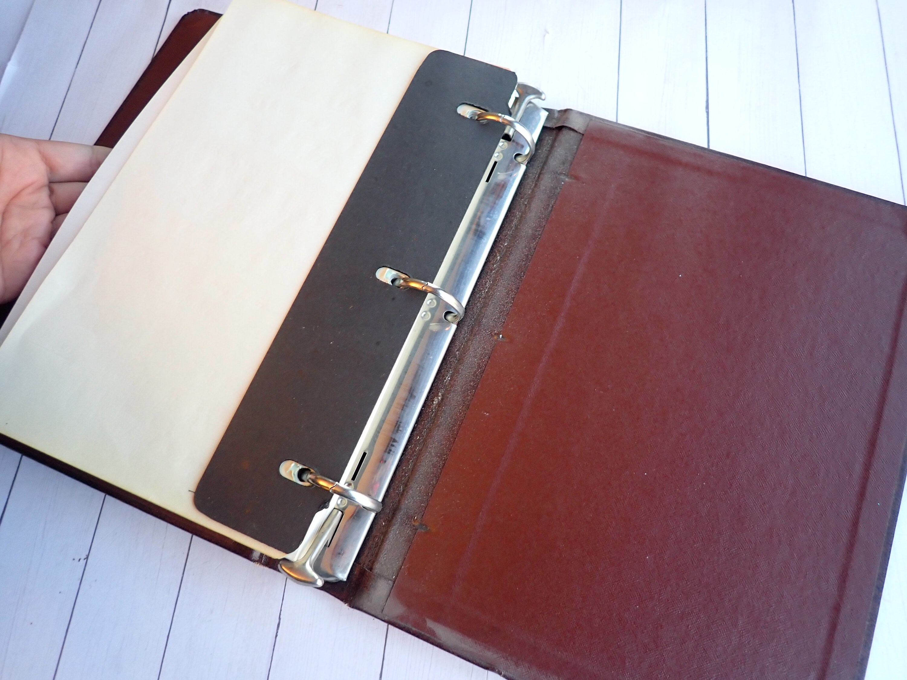 Vintage Trussell University of Wisconsin Leather Binder 3 Ring Notebook ...