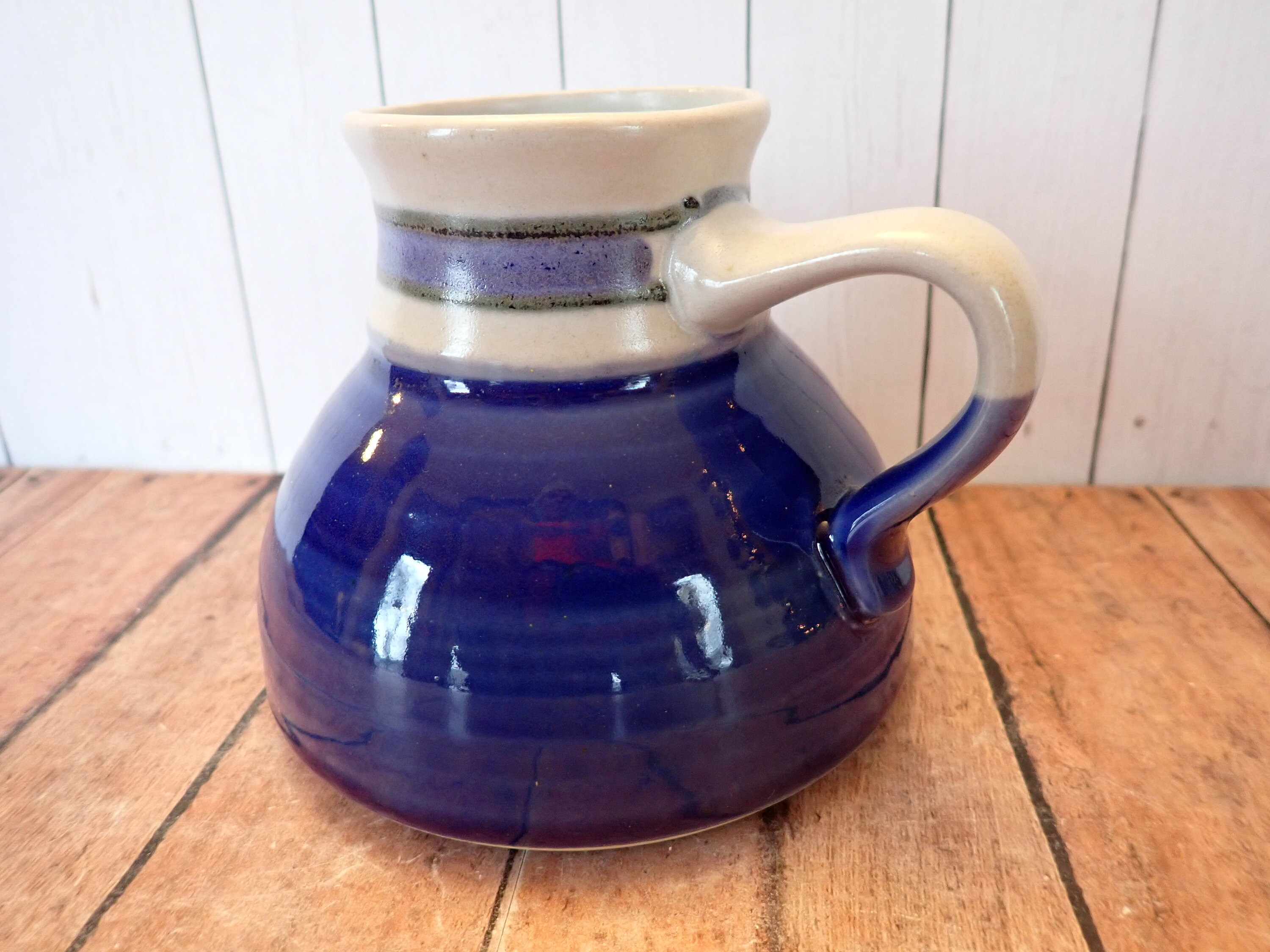 Vintage Wide Base No Spill Ceramic Stoneware Travel Mugs Spill Proof ...