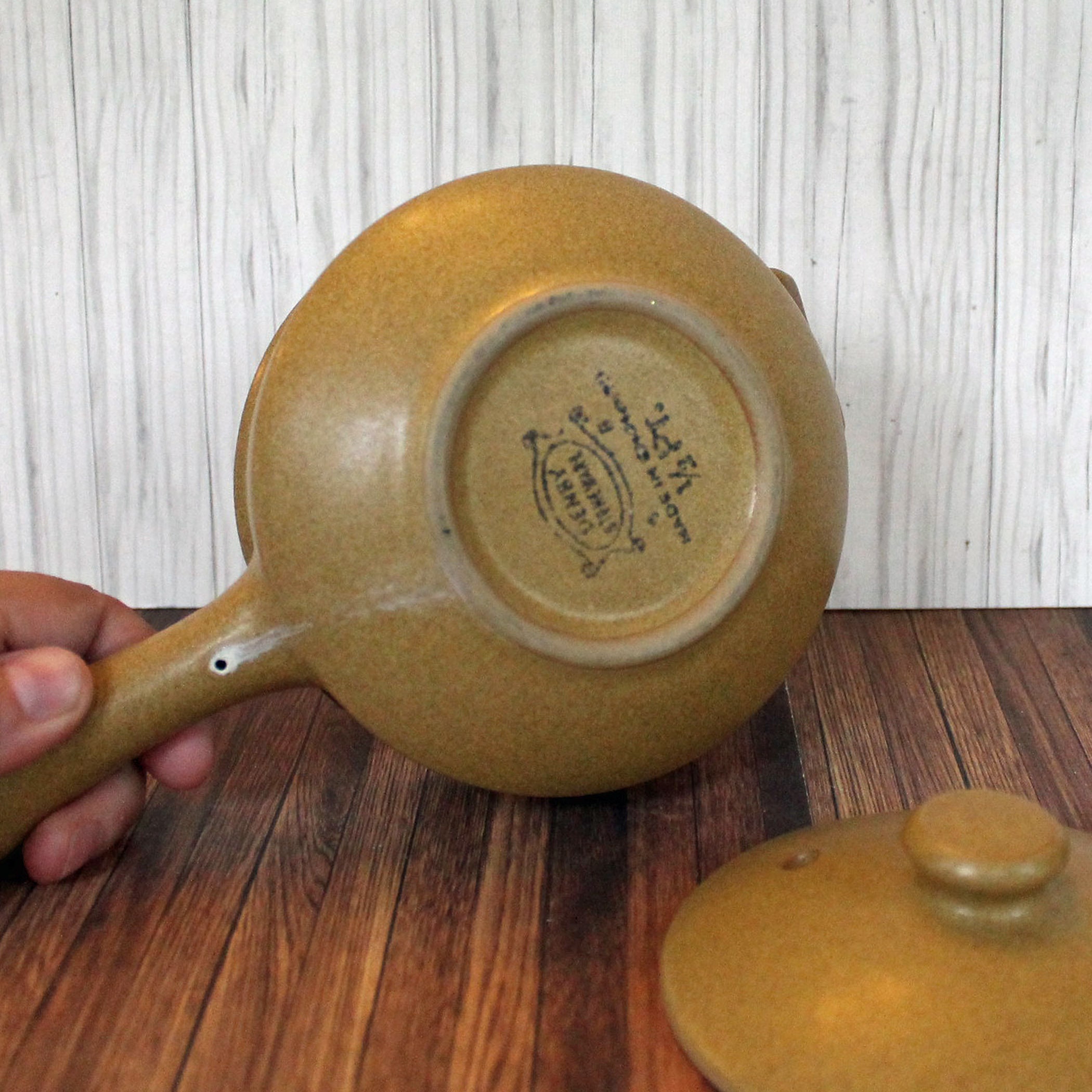 Vintage Denby Langley ODE Individual Casserole with Lid 1/2 Pint Tan ...