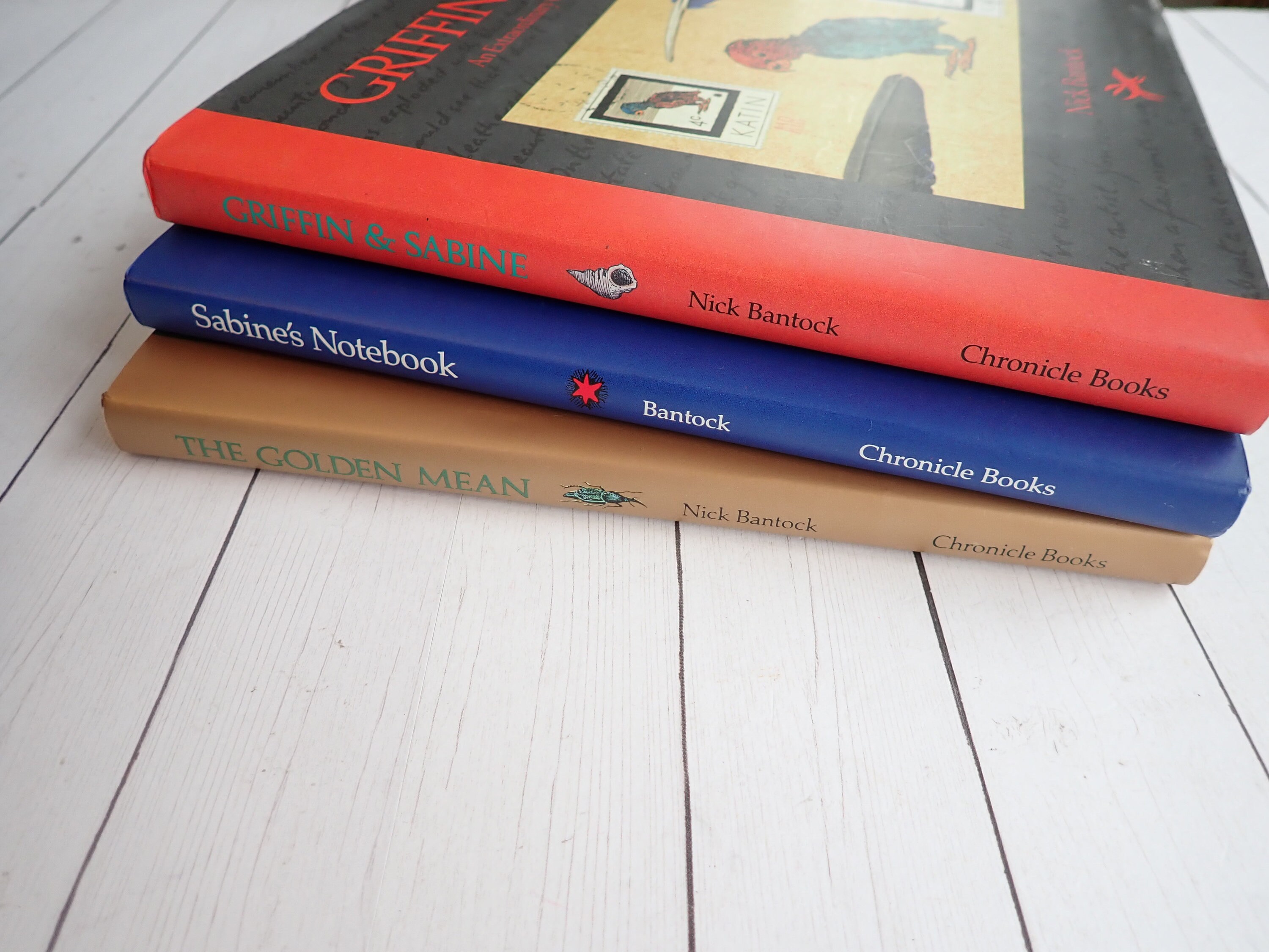 Vintage Nick Bantock Book Set of 3 Griffin and Sabine Trilogy Sabines ...