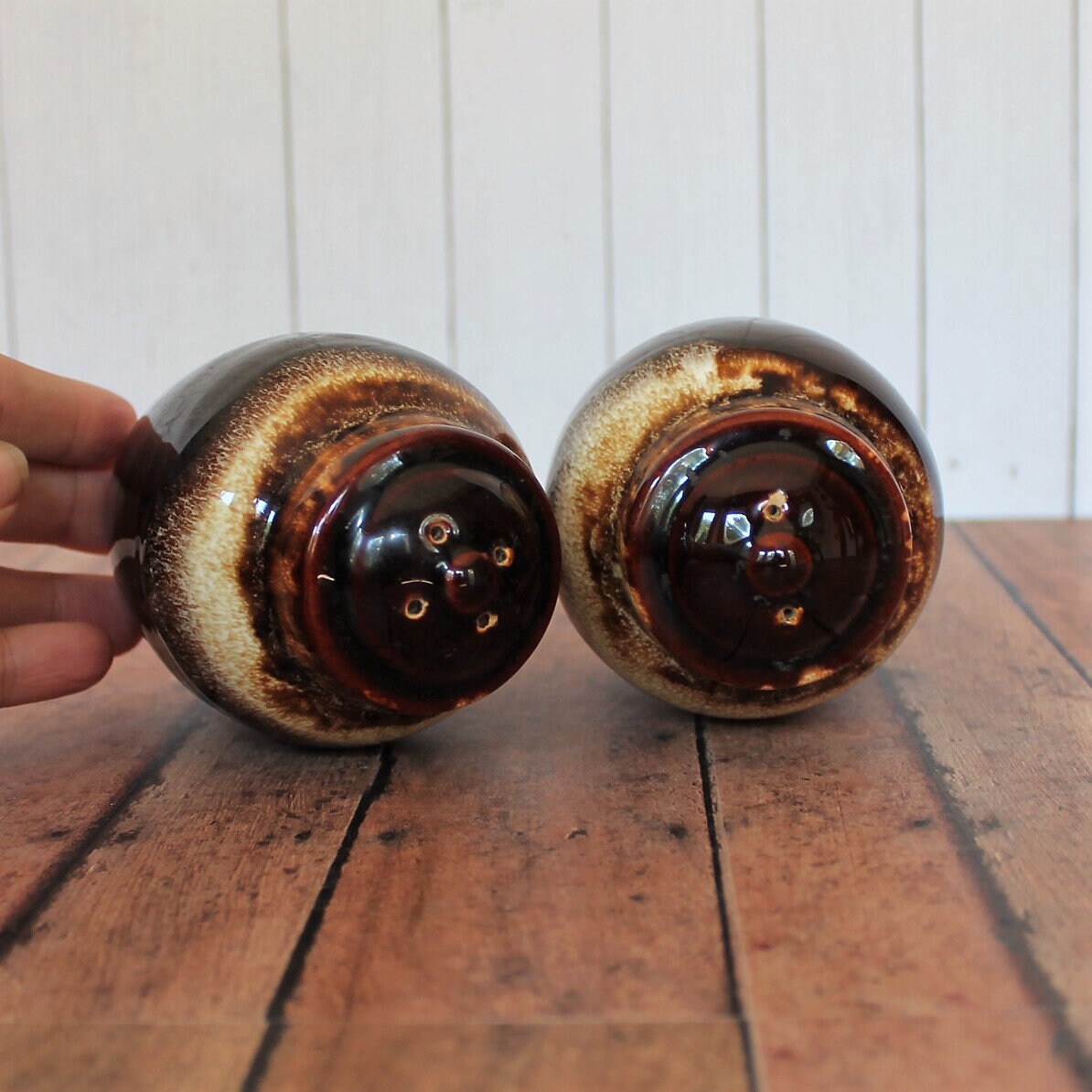 Vintage Pfaltzgraff GOURMET BROWN Salt and Pepper Shaker Set of 2 Brown ... Vintage Pfaltzgraff GOURMET BROWN Salt and Pepper Shaker Set of 2 Brown ...
