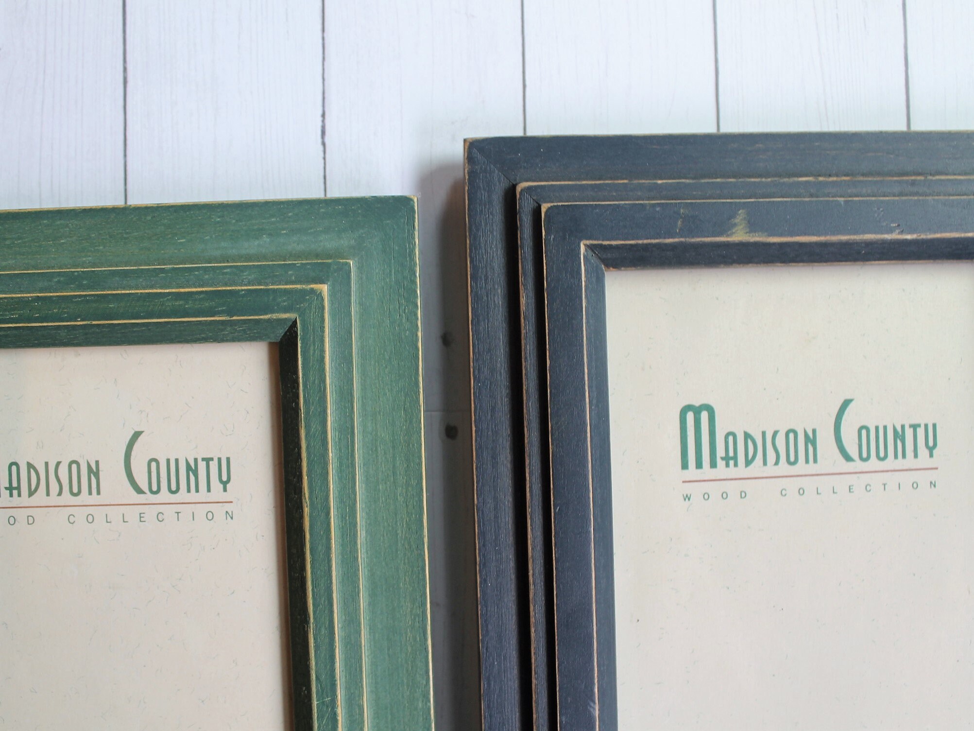 Vintage RARE WOODS Madison County 3x5 and 4x6 Picture Photo Frame Set ...