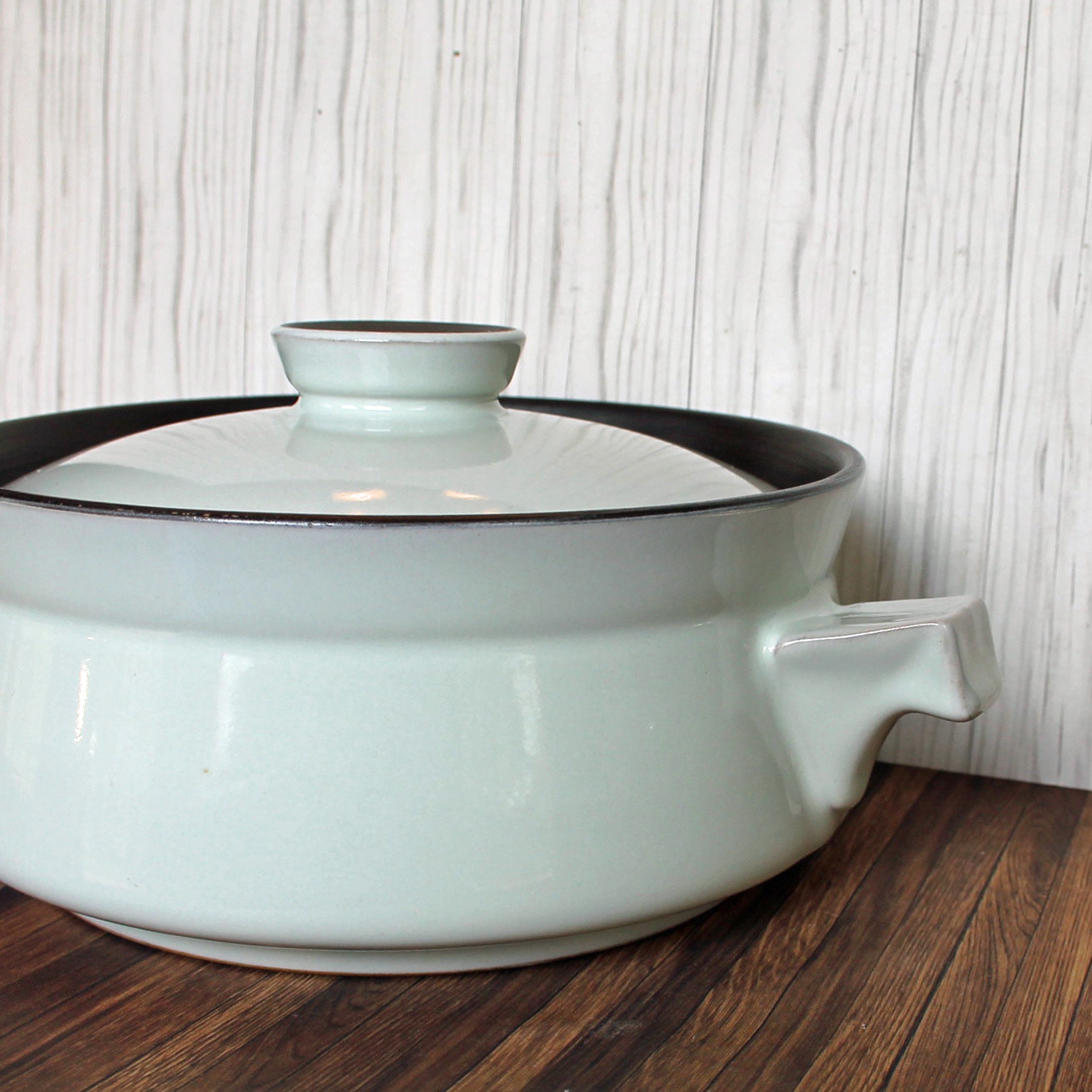 Vinage Denby SUMMIT Celadon Ceramic 1.75 Quart Casserole Baking Dish ...