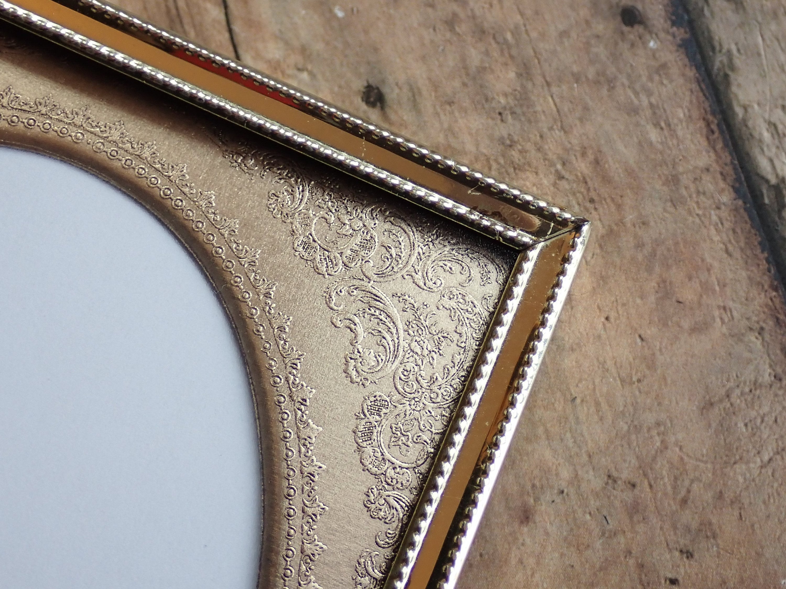 Vintage 4x5 Metal Gold Brass Colored Photo Picture Frame Set of 2 ...