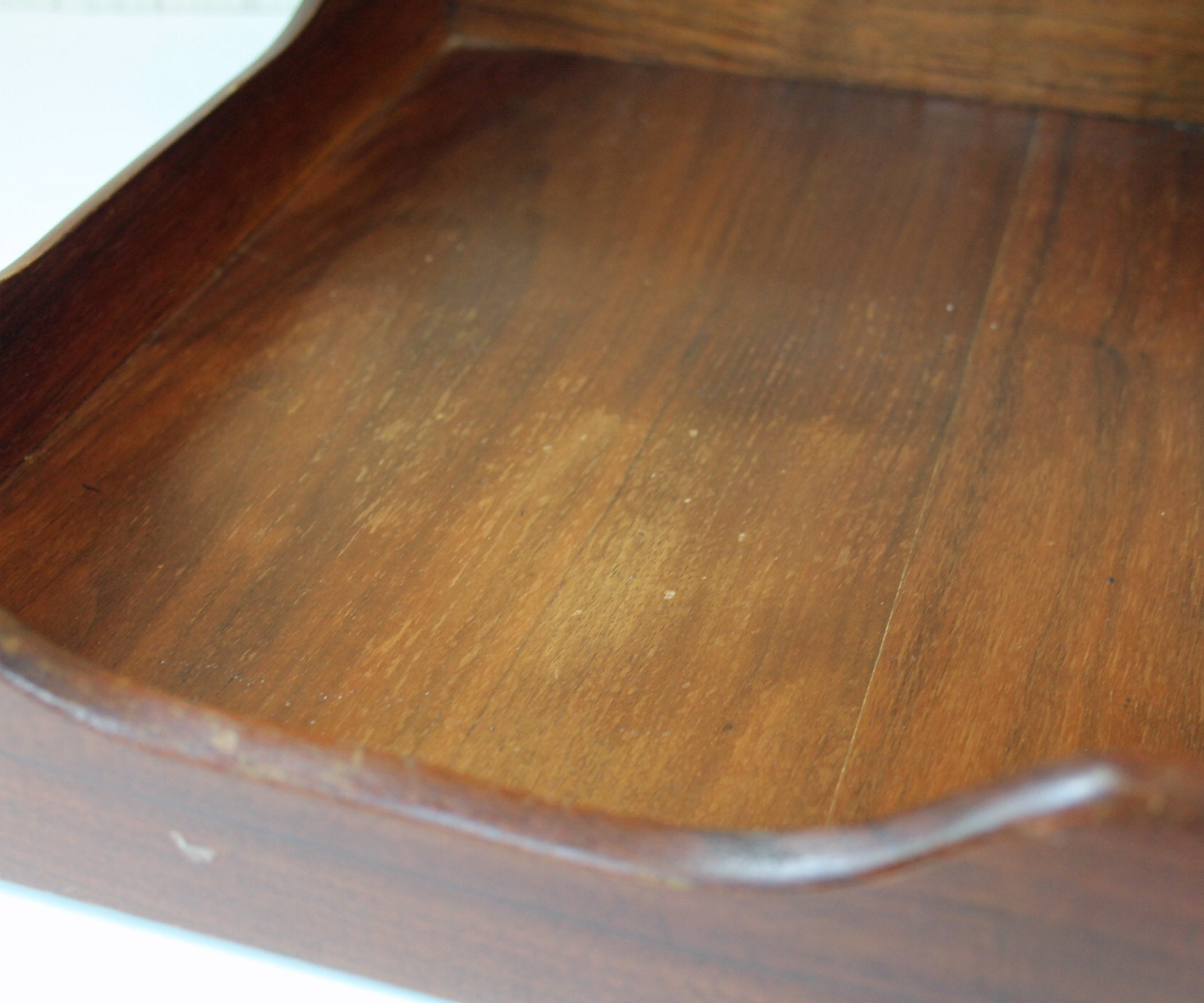 Vintage Wooden Paper Tray Desk Organizer Mid Century Modern Wood Office ...