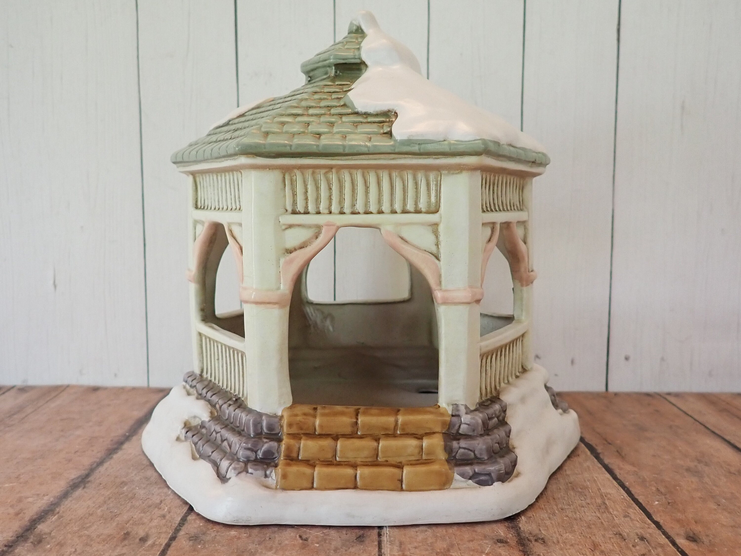 Vintage LEFTON Colonial Village Victorian Gazebo 07925 Christmas ...
