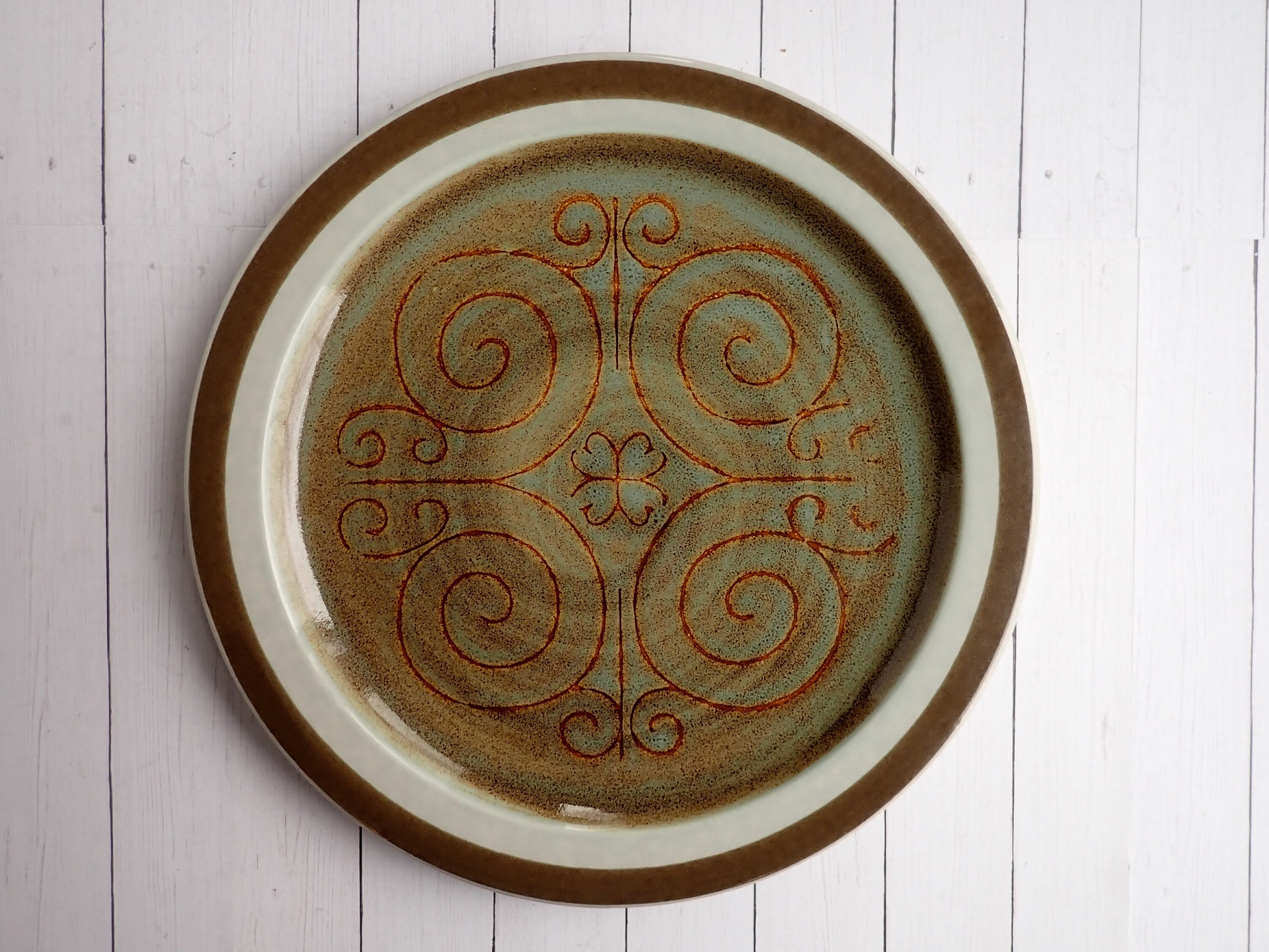 Vintage International Stoneware ALHAMBRA Dinner Plate Set of 6 Gray ...