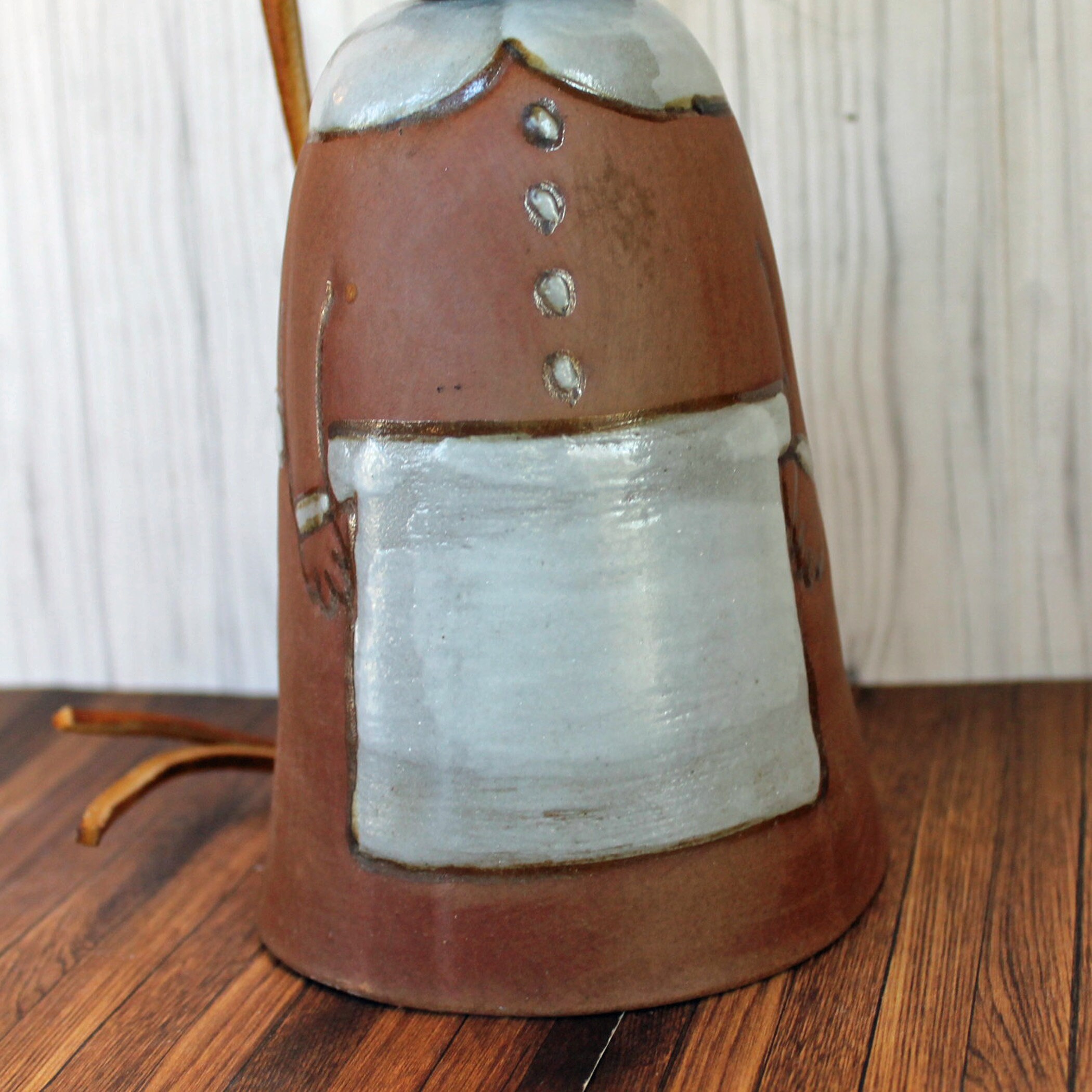 Vintage SDW Stoneware Designs West Woman Girl Bell Hanging Figurine ...