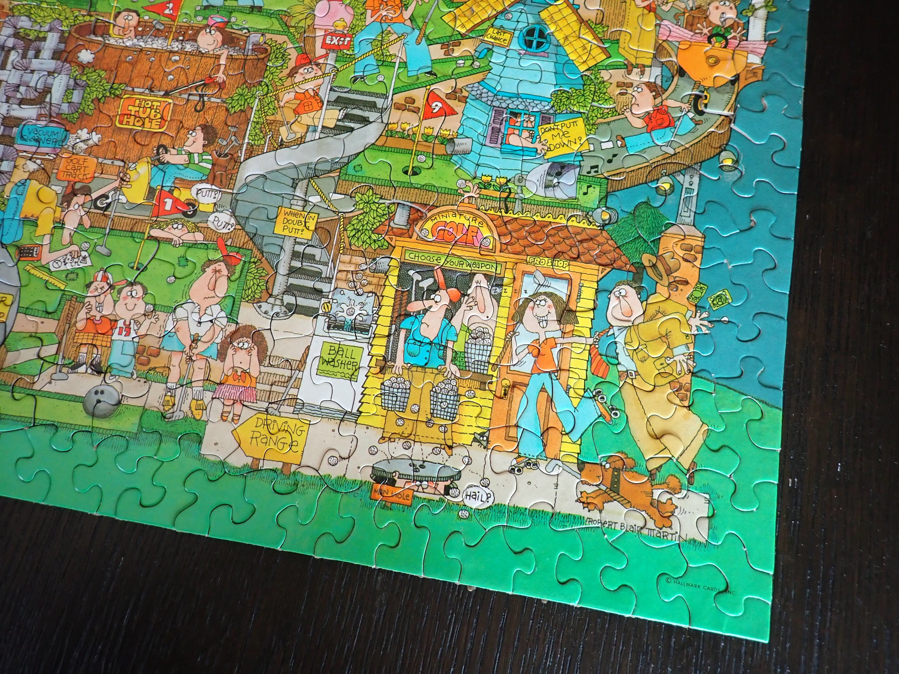 Vintage Springbok Hallmark A Short Round of Golf 500 Piece Jigsaw ...