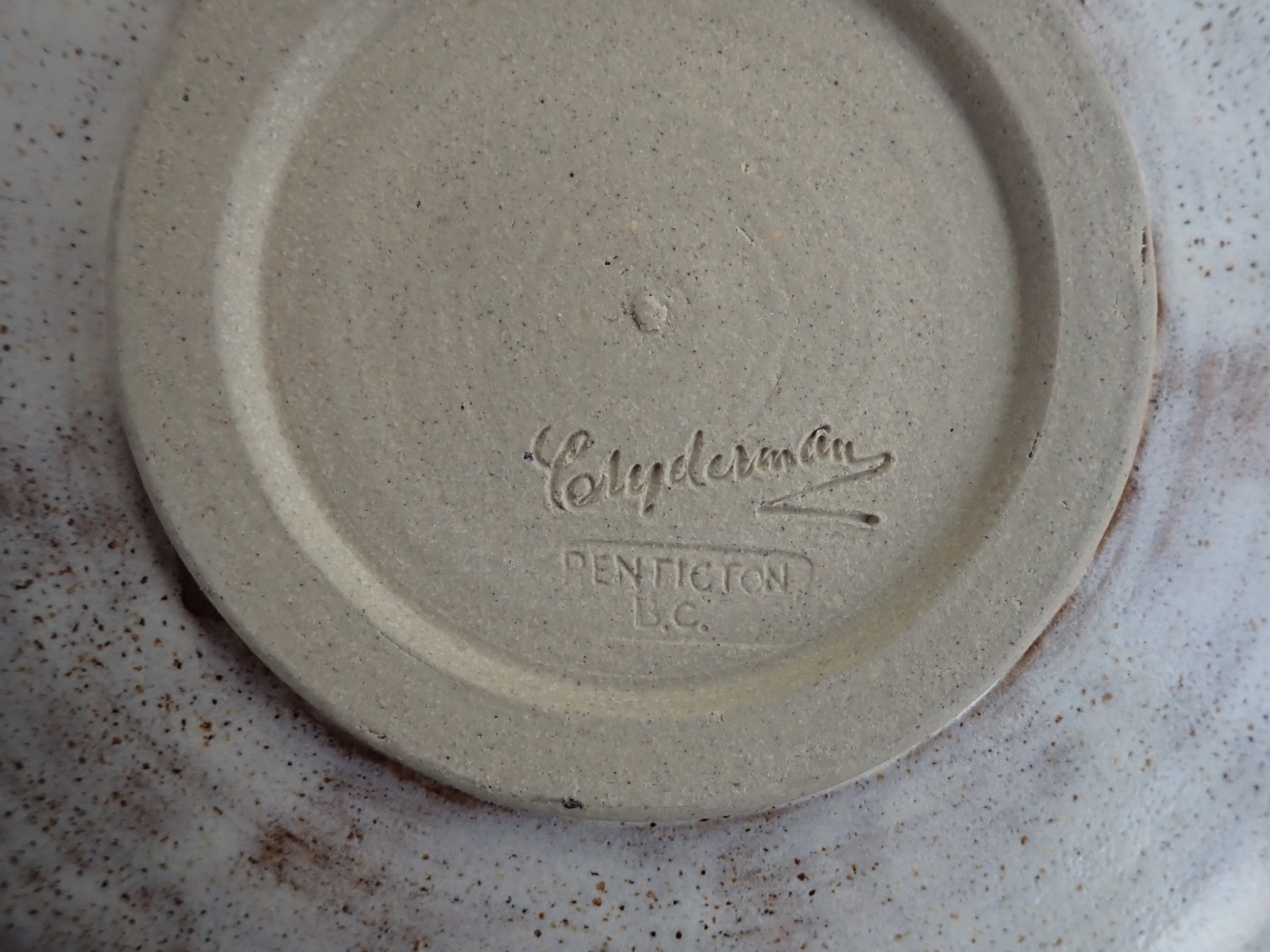 Vintage Jay Cryderman Penticton Pottery Stoneware Plate Tan Beige with ...