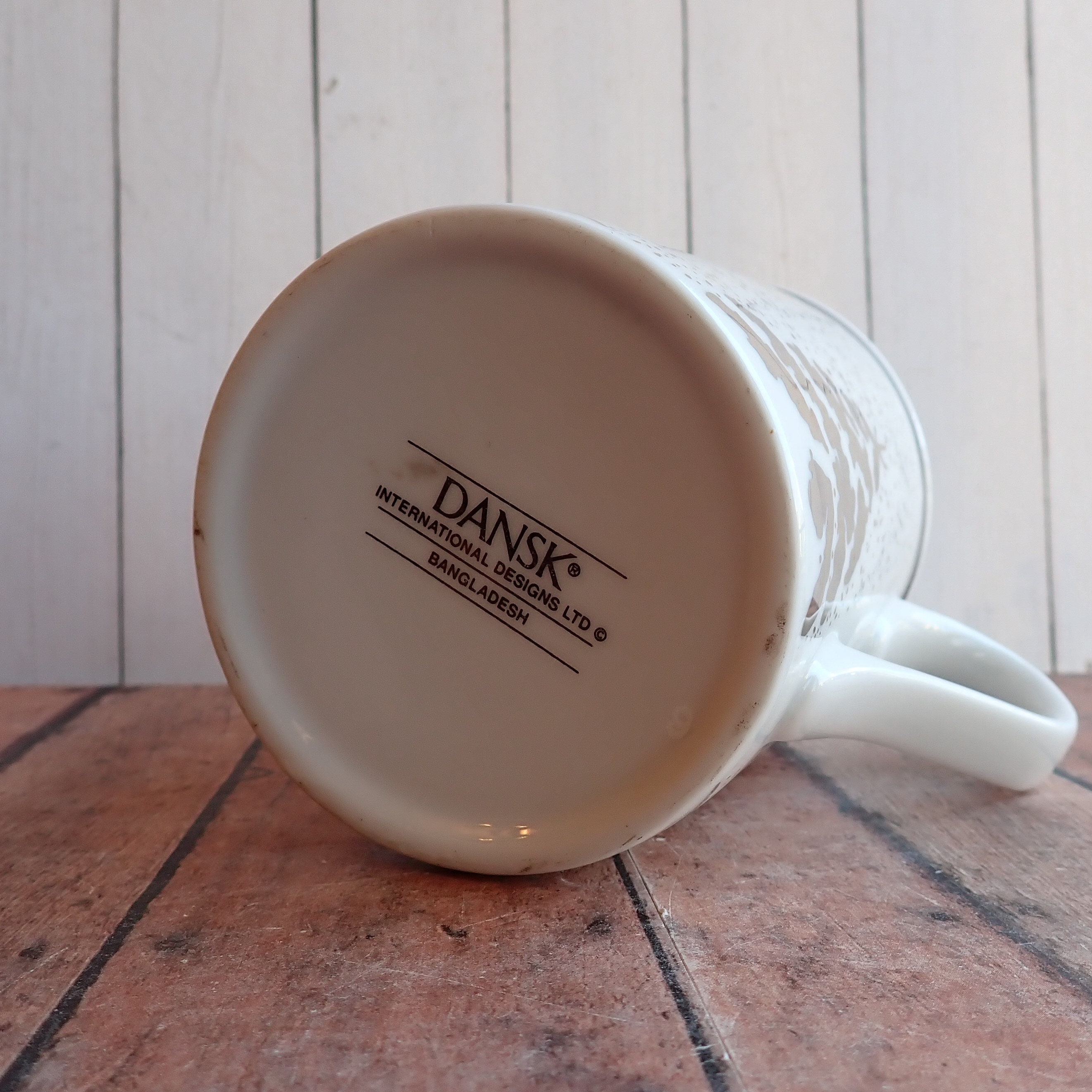 Vintage Dansk GOLDEN PINES Mug White Ceramic with Gold Pine Tree ...