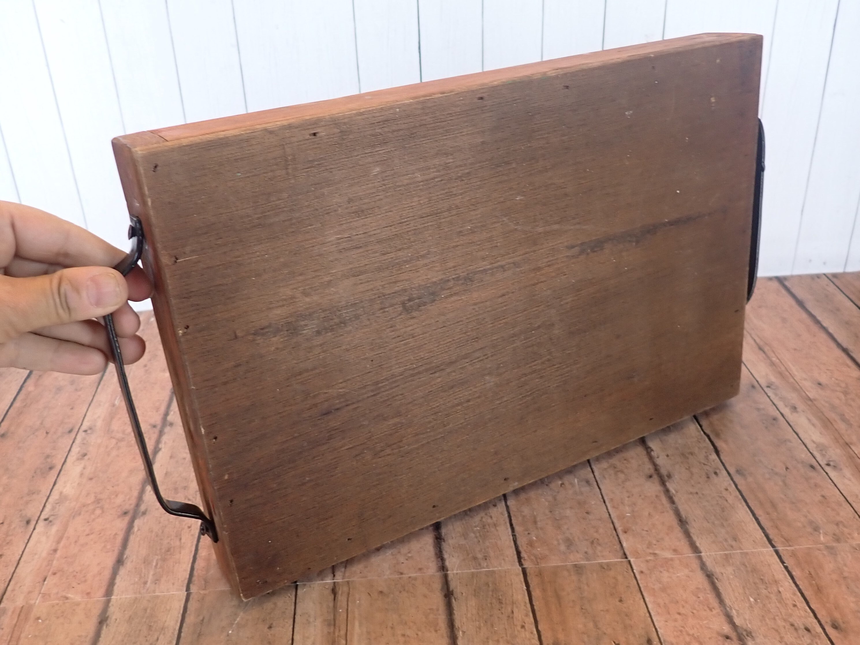 Vintage Wood Serving Tray with Handles Wooden Drink Tray or Table ...