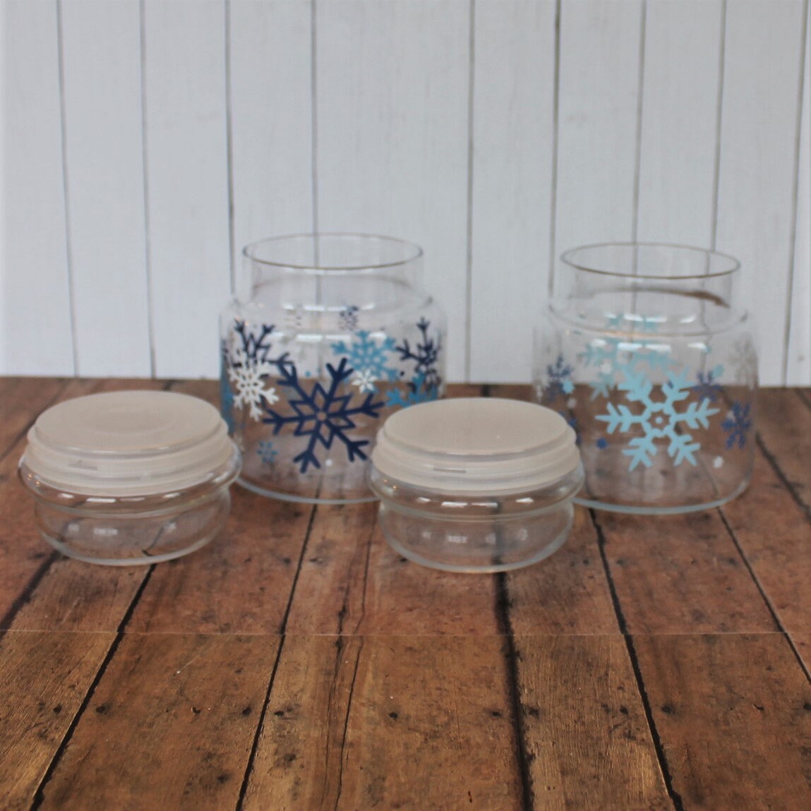 Vintage Libbey Glass Christmas Candy Canister Apothecary Jar with Lid ...