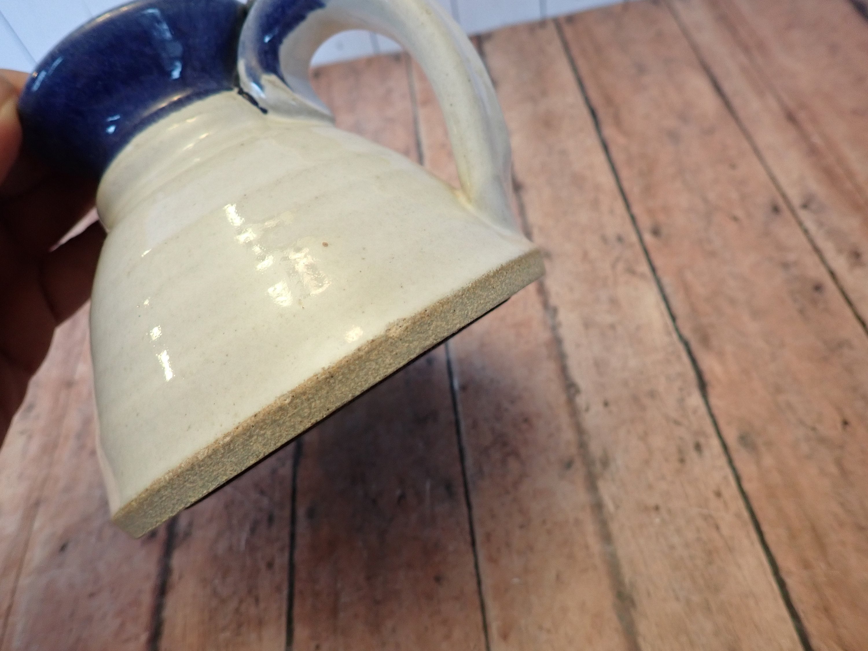 Vintage Wide Base No Spill Ceramic Stoneware Travel Mugs Spill Proof ...