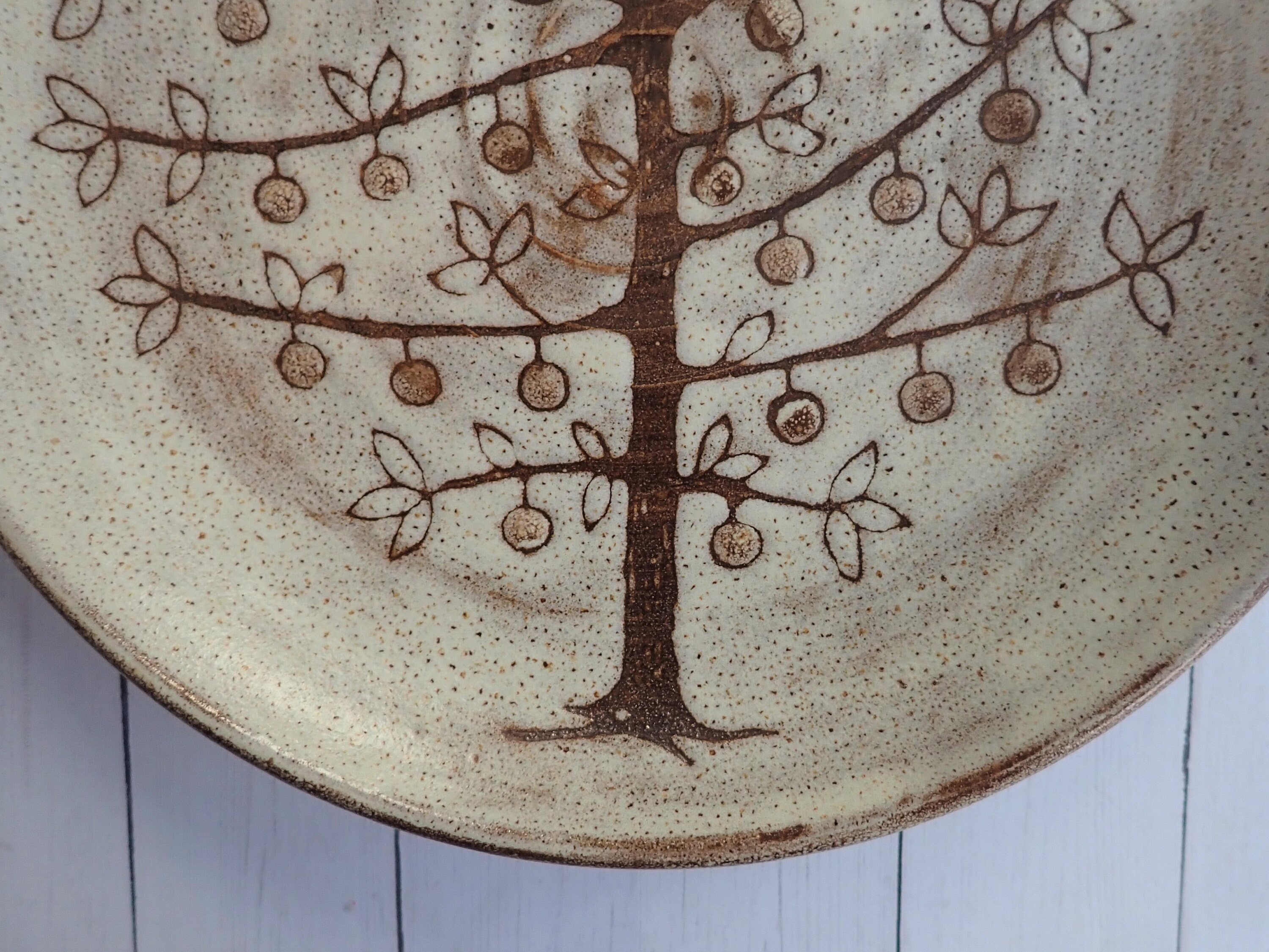 Vintage Jay Cryderman Penticton Pottery Stoneware Plate Tan Beige with ...