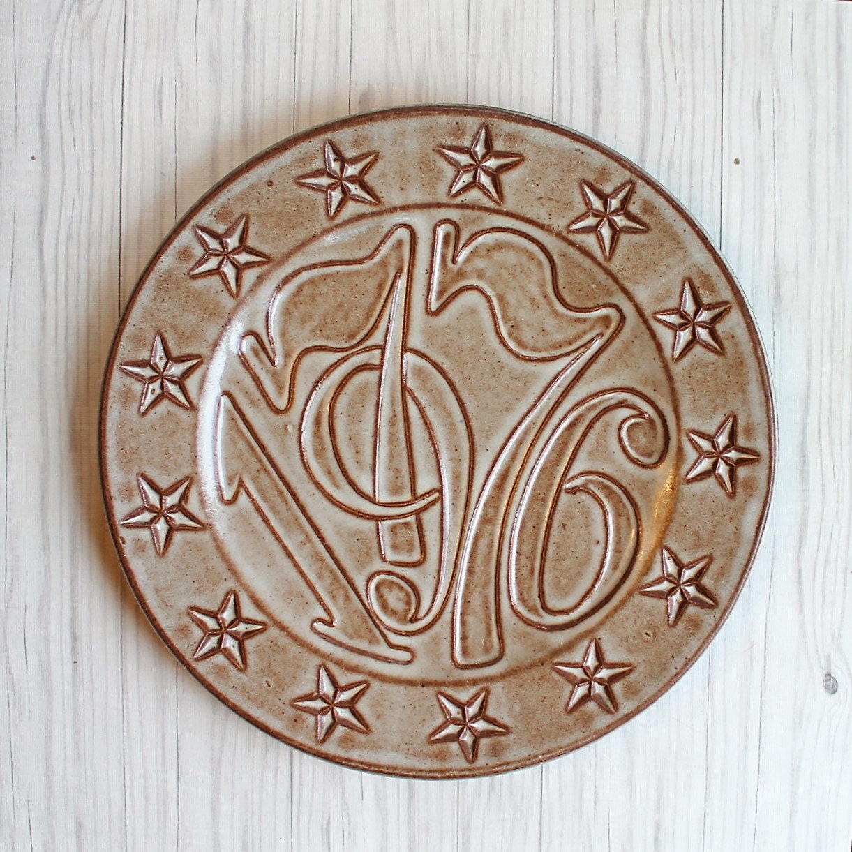 Vintage Deneen Pottery USA Bicentennial Wall Plate 1976 Stoneware Wall ...