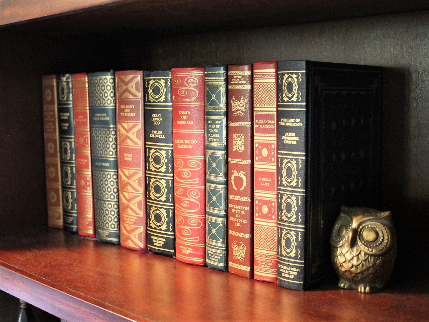 Vintage International Collectors Library Classic Book Set of 11 Leather ...