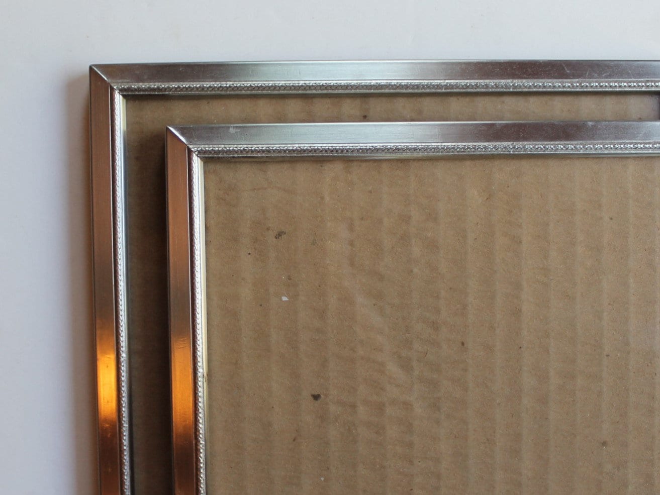 Vintage 8x10 Metal SIlver Photo Picture Frame Set of 2 Frames 8 x 10 ...