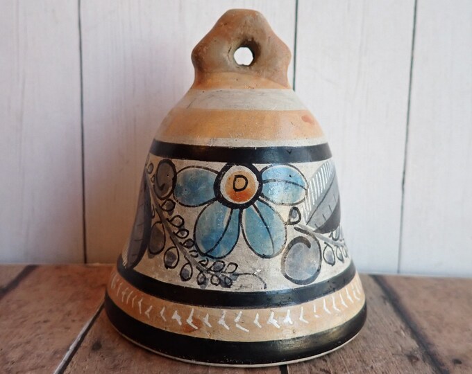 Vintage Mexican Tonala Bell Burnished Ceramic Pottery Made in Mexico ...