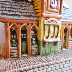 Vintage LEFTON Colonial Village Old Time Station Train Station ...