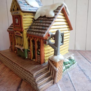 Vintage LEFTON Colonial Village Old Time Station Train Station ...