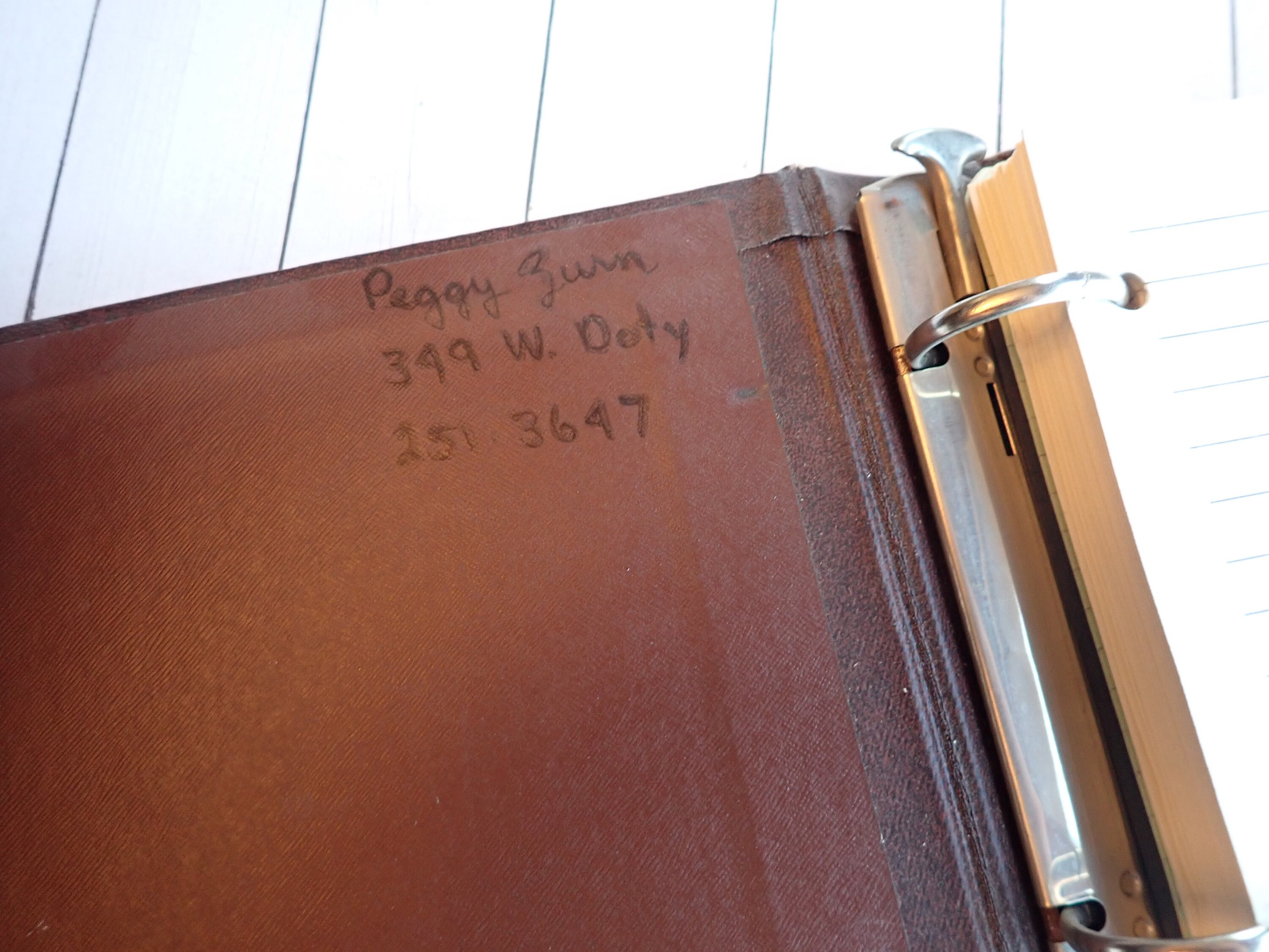Vintage Trussell University of Wisconsin Leather Binder 3 Ring Notebook ...