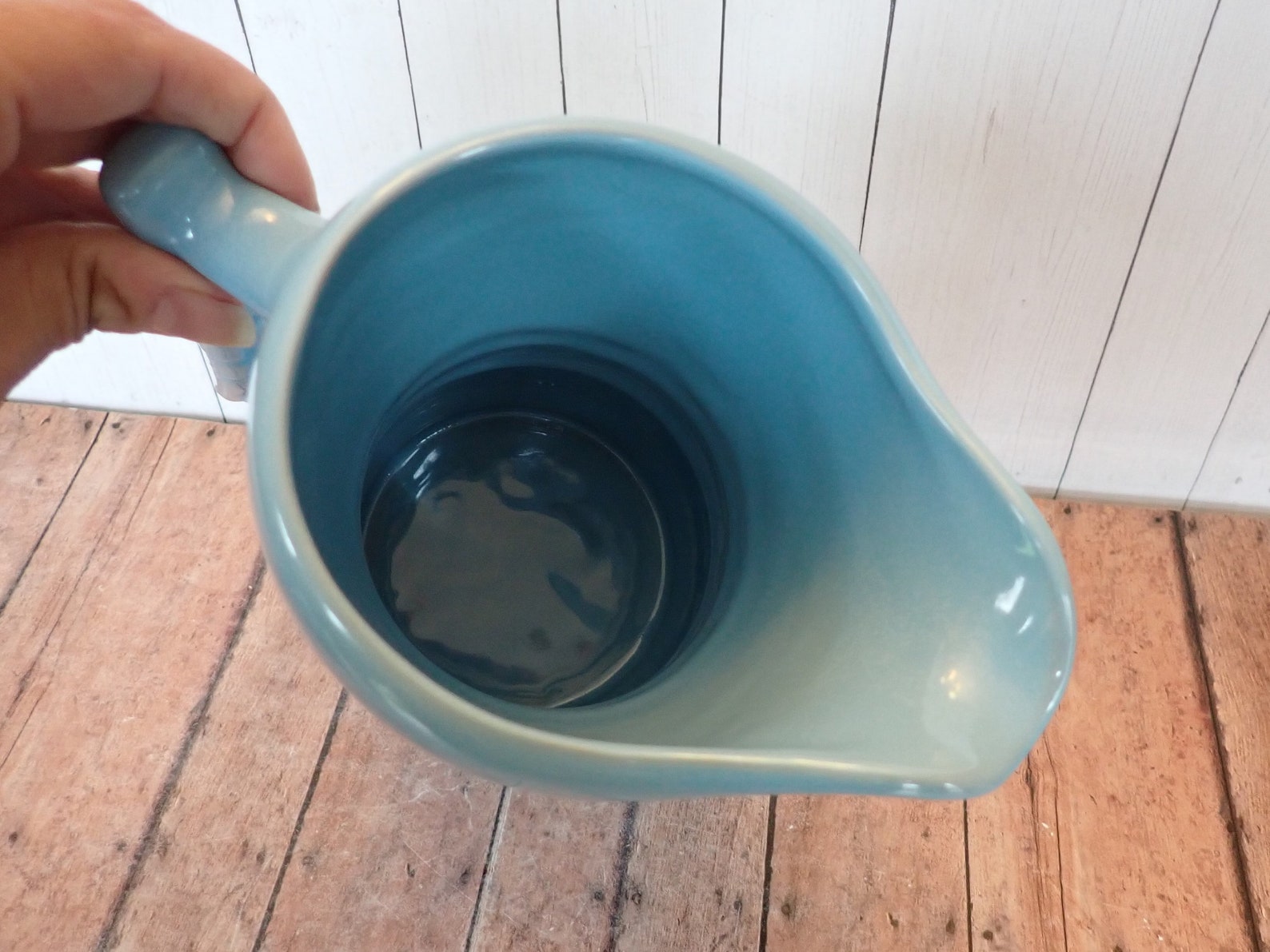 Vintage Frankoma Robins Egg Blue 32 Oz. Pitcher 26D and | Etsy