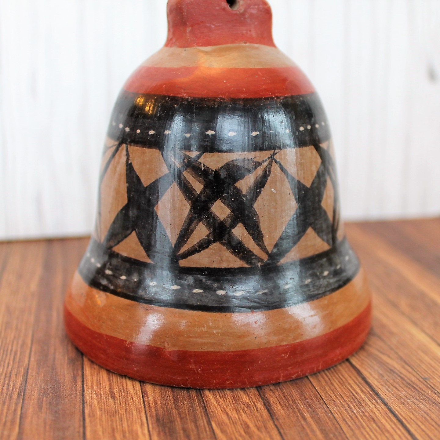 Vintage Mexican Tonala Bell Burnished Ceramic Pottery Made in Mexico ...