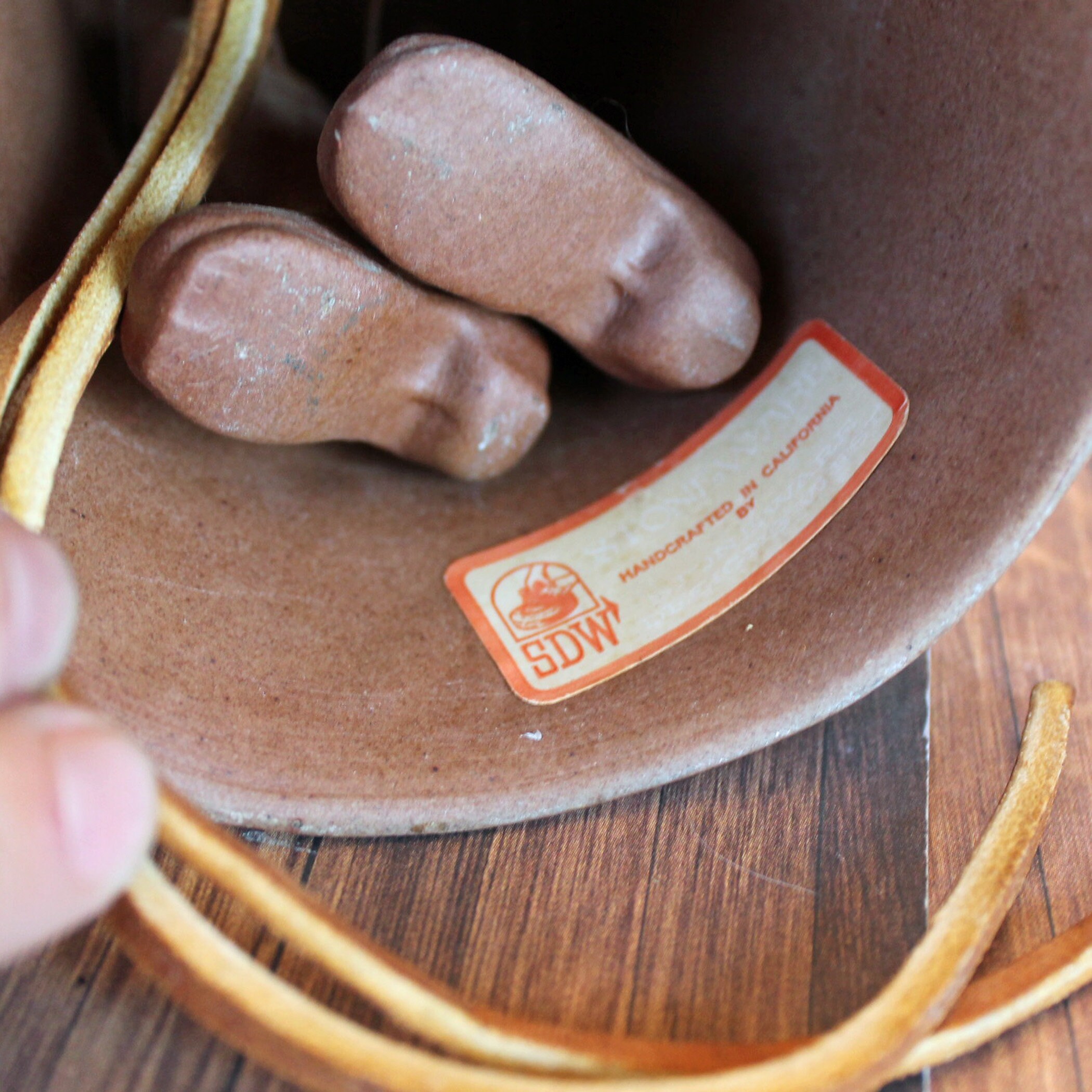 Vintage SDW Stoneware Designs West Woman Girl Bell Hanging Figurine ...