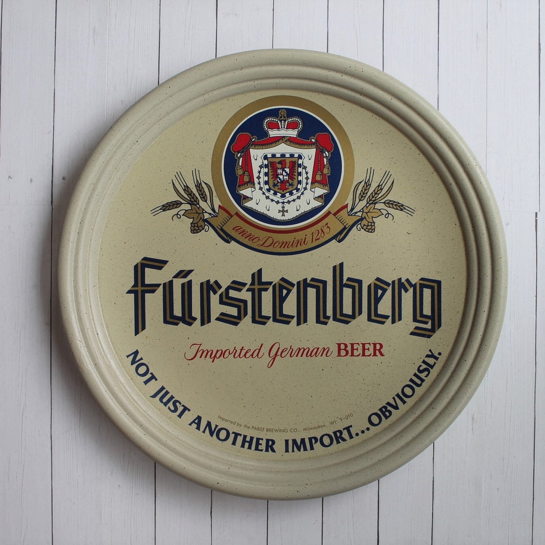 Vintage Furstenberg German Beer Tray Wall Hanging Pabst Brewing Company ...