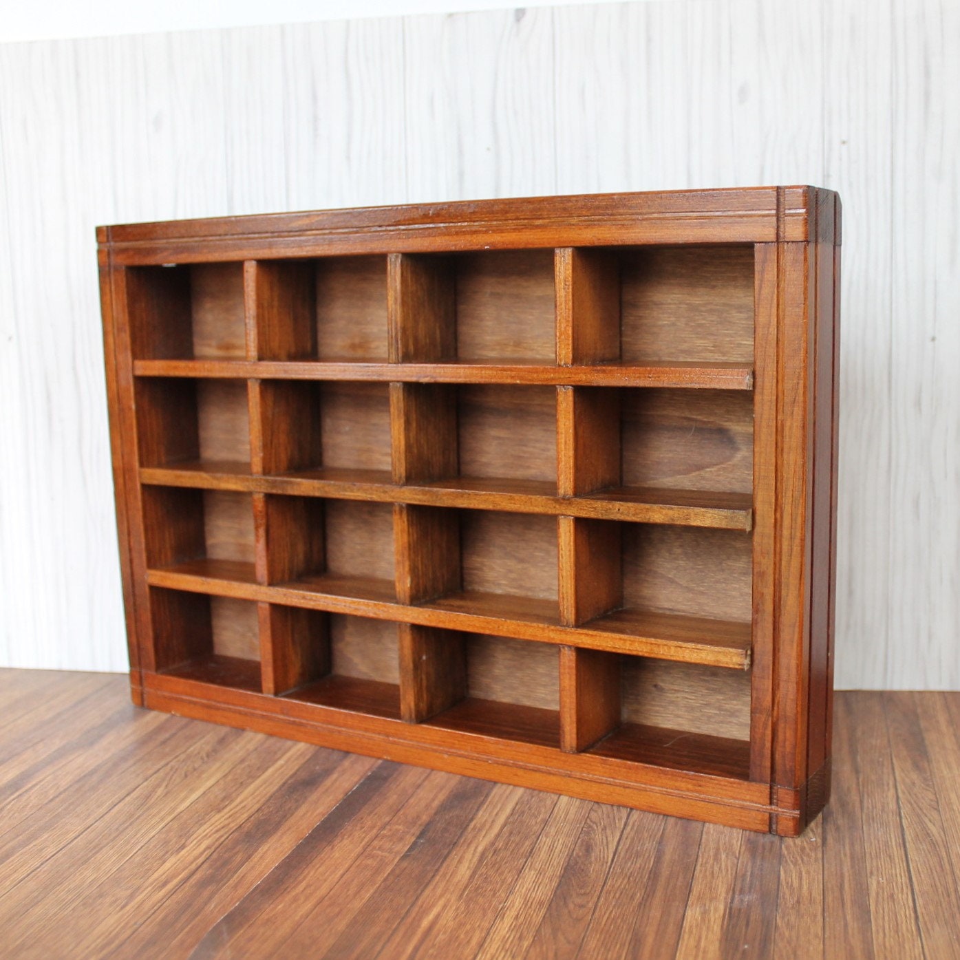 Vintage Wood Display Shelf for Miniatures Figurines Knick Knacks ...