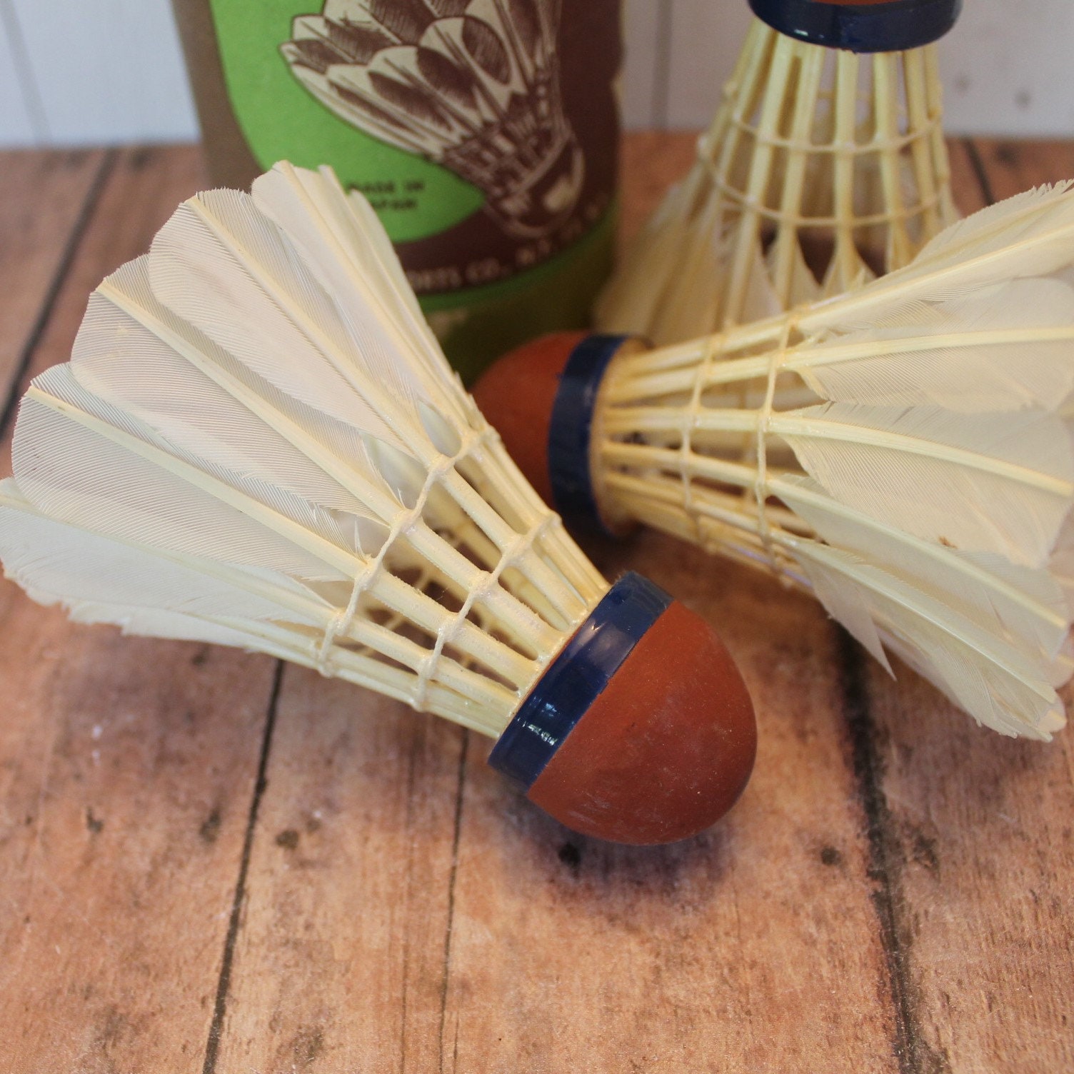 Vintage Regent Sports Company Badminton Shuttlecocks Pack of 3 with ...
