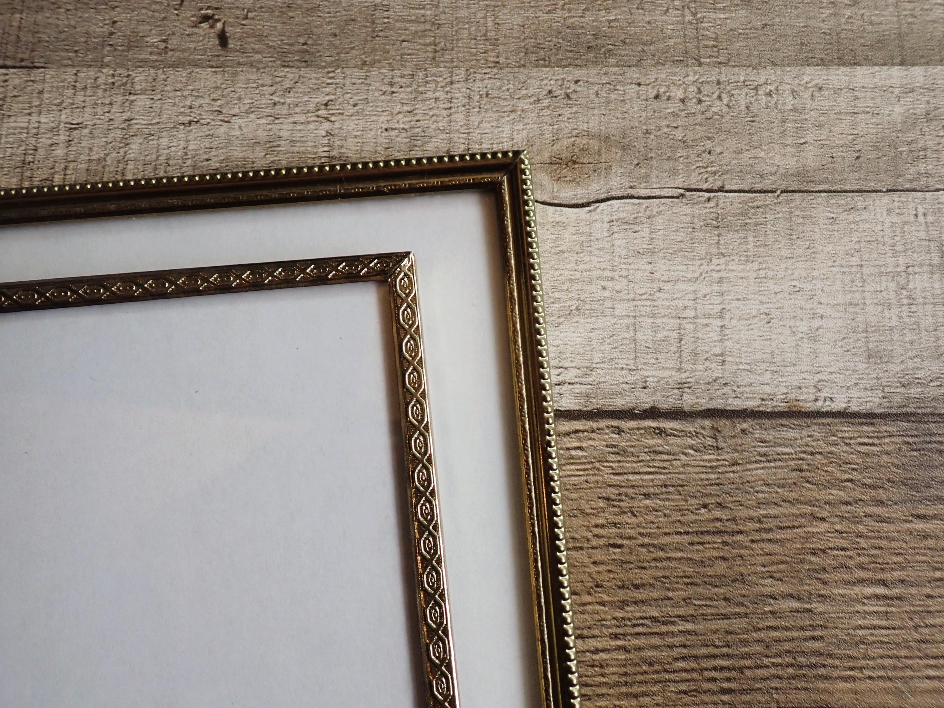 Vintage 8x10 Brass Gold Photo Picture Frame Set of 2 Matching Frames ...