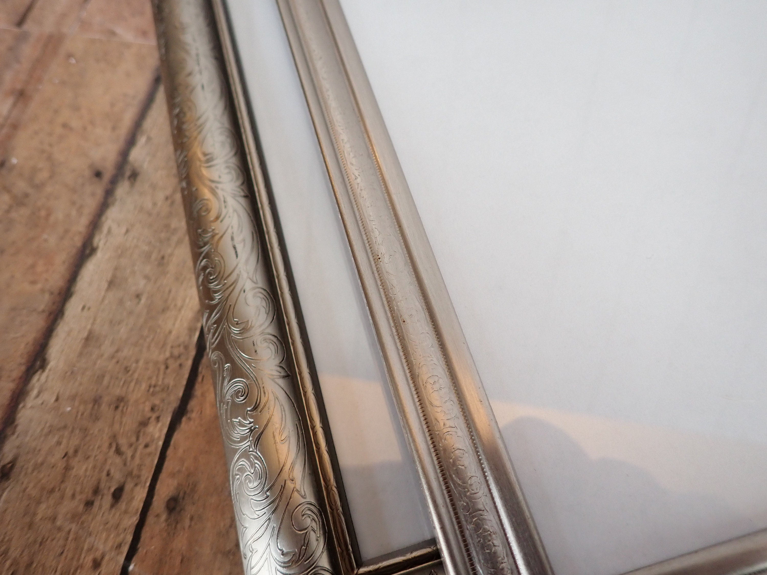 Vintage 8x10 Metal SIlver Photo Picture Frame Set of 2 Frames 8 x 10 ...